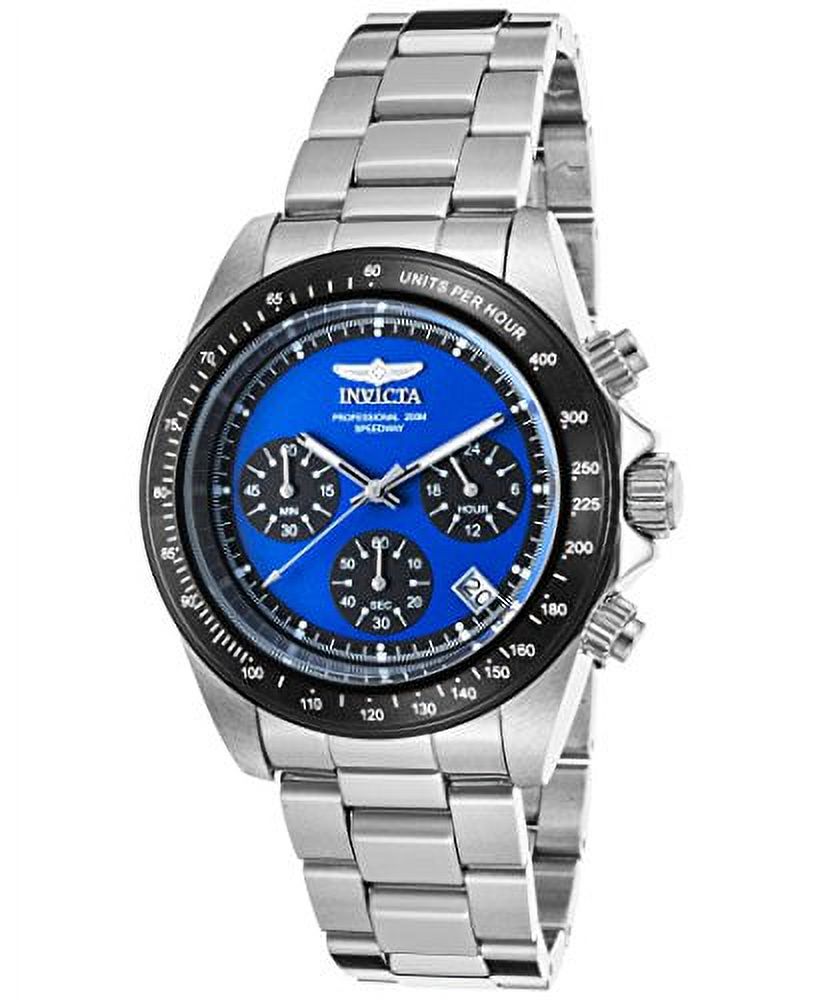 Invicta Men's 19527 Speedway Blue Dial Steel Bracelet Chronograph Watch ...