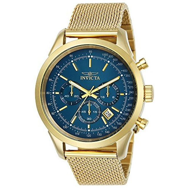 Invicta Men's 25224 Speedway Quartz Chronograph Gold Tone S. Steel 100m ...