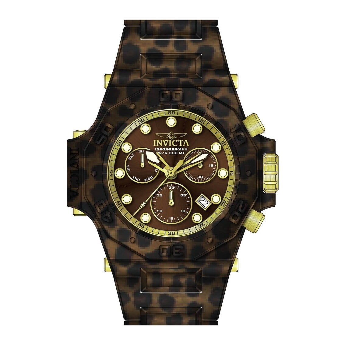 Invicta Men's 27112 Akula Quartz Chronograph Brown Dial Watch - Walmart.com