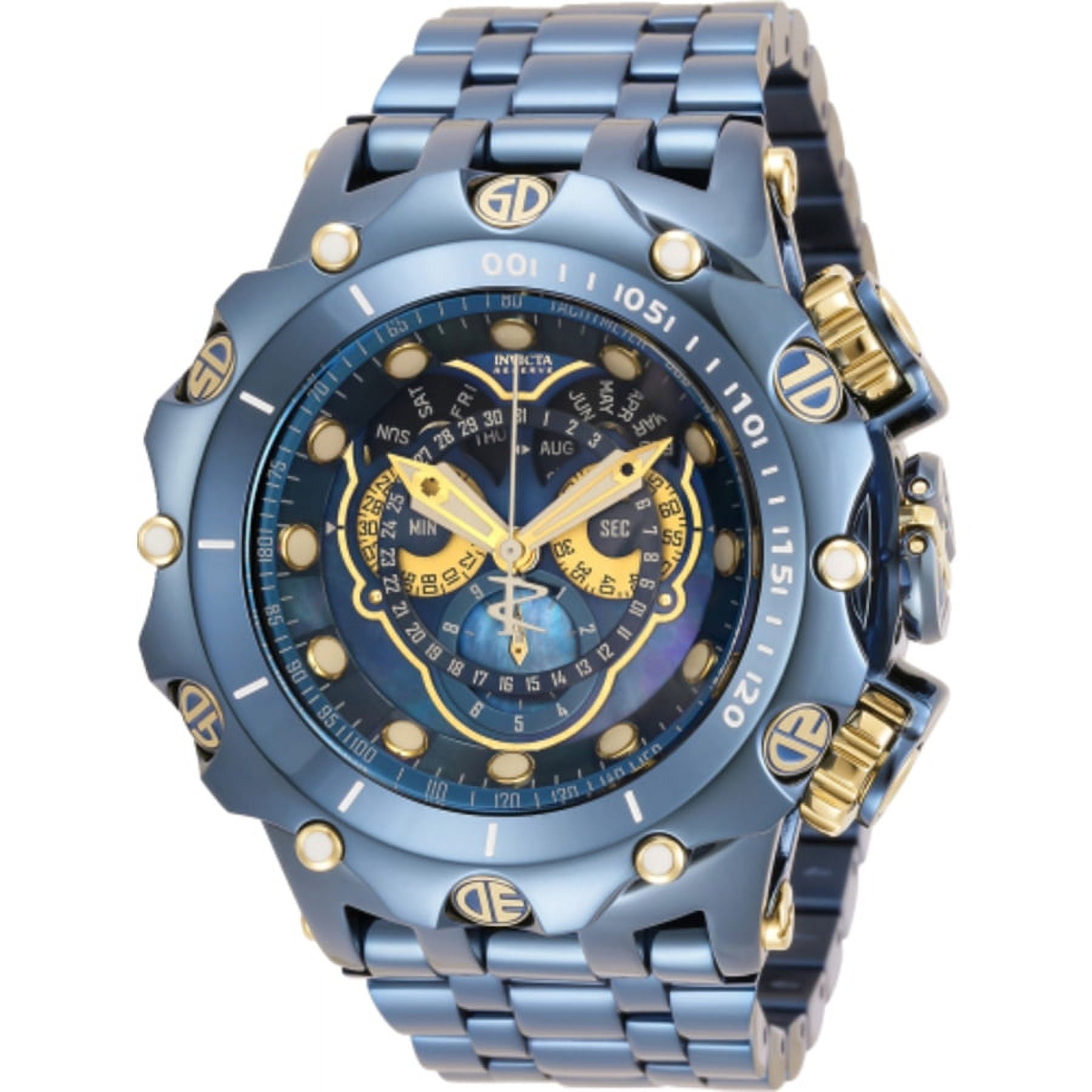 Invicta Men's 33333 Reserve Quartz Blue-Toned Stainless Steel ...