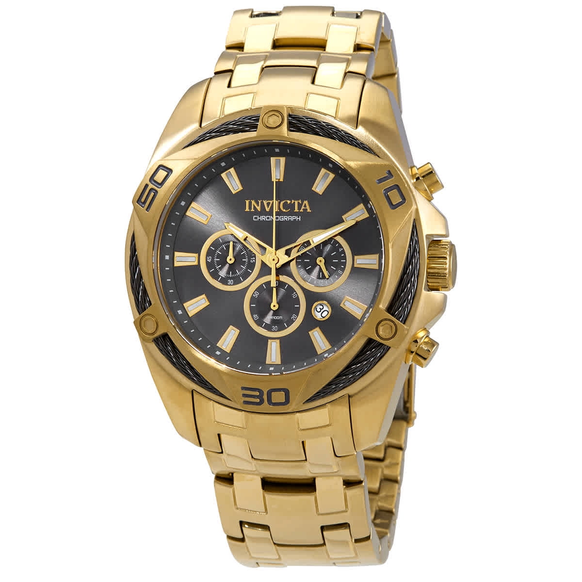 Invicta Men's 34122 Bolt Quartz Chronograph Grey Dial Watch - Walmart.com