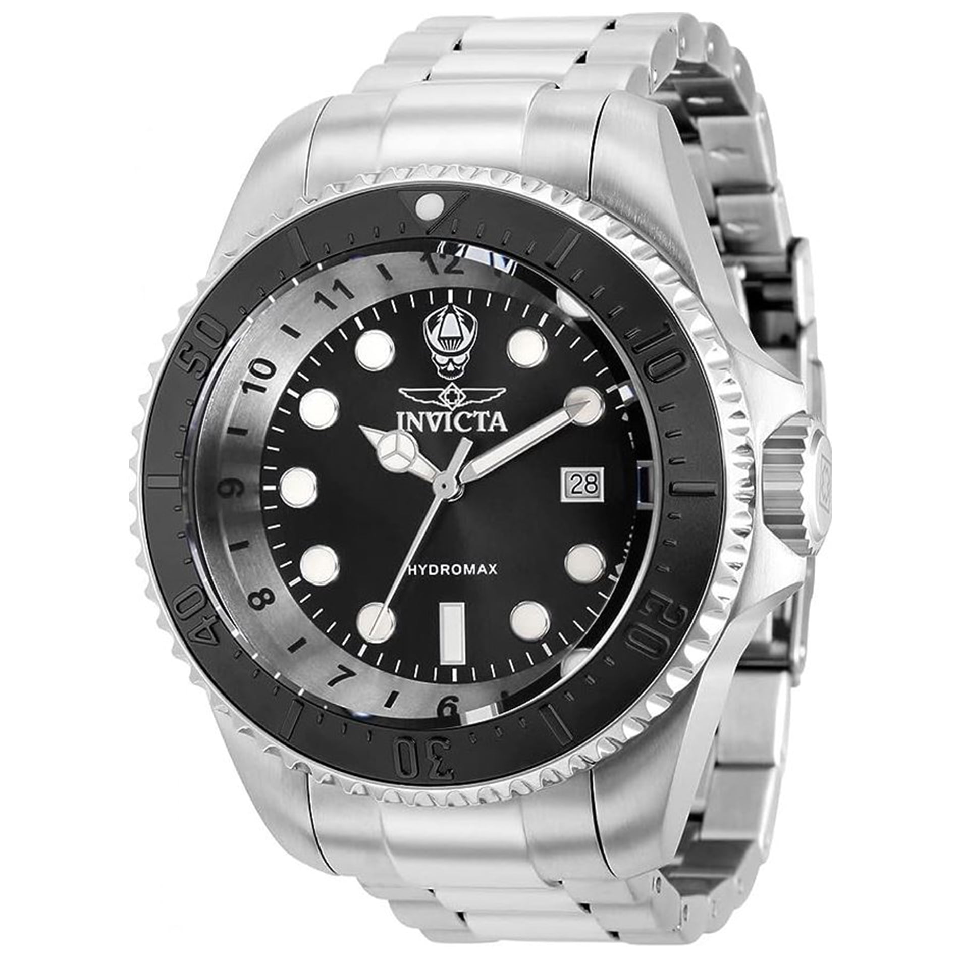 Invicta Men's 38018 Hydromax Dive Watch, Quartz Silver Toned Stainless ...