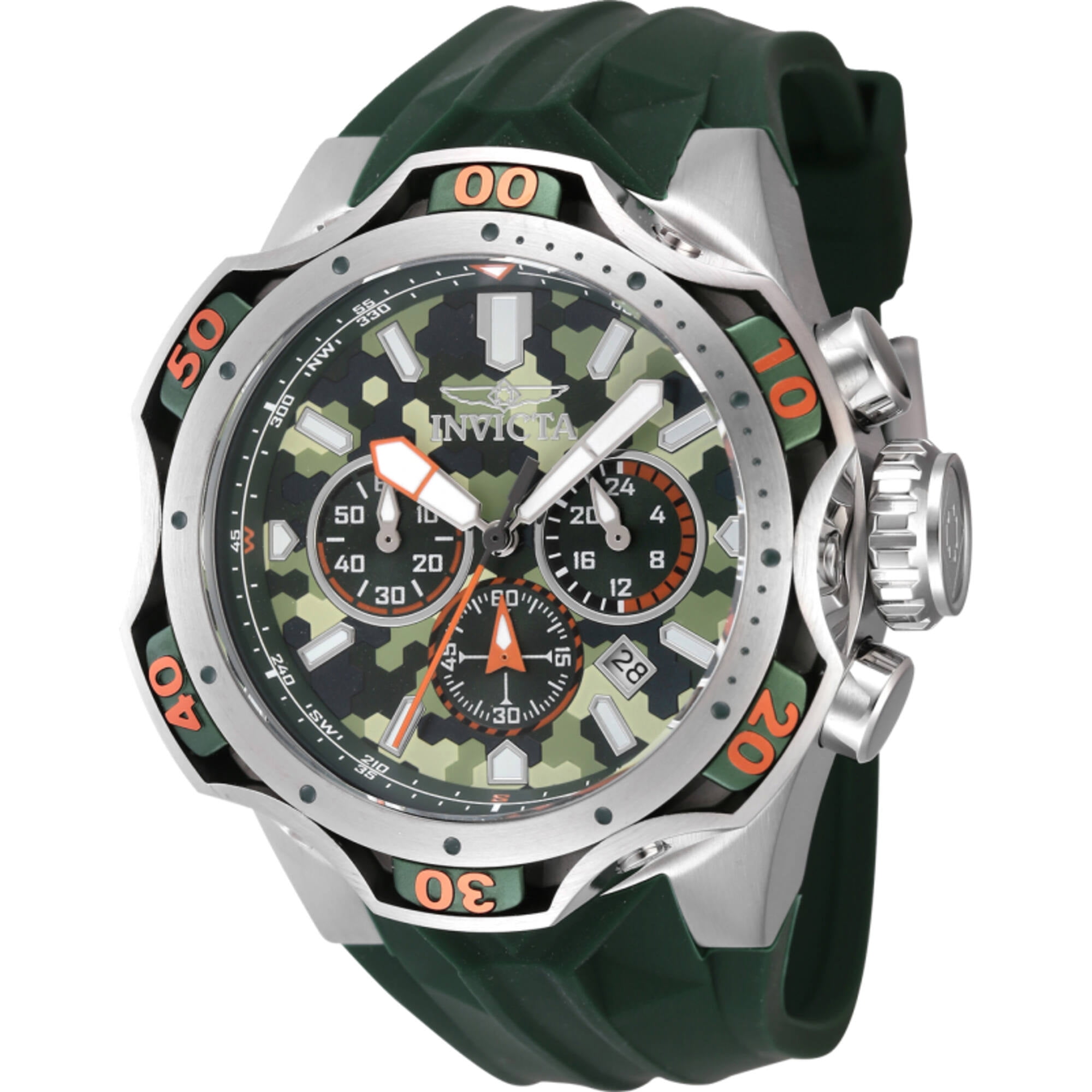 Invicta Men's 47759 Venom Quartz Chronograph Green, Light Green Dial ...