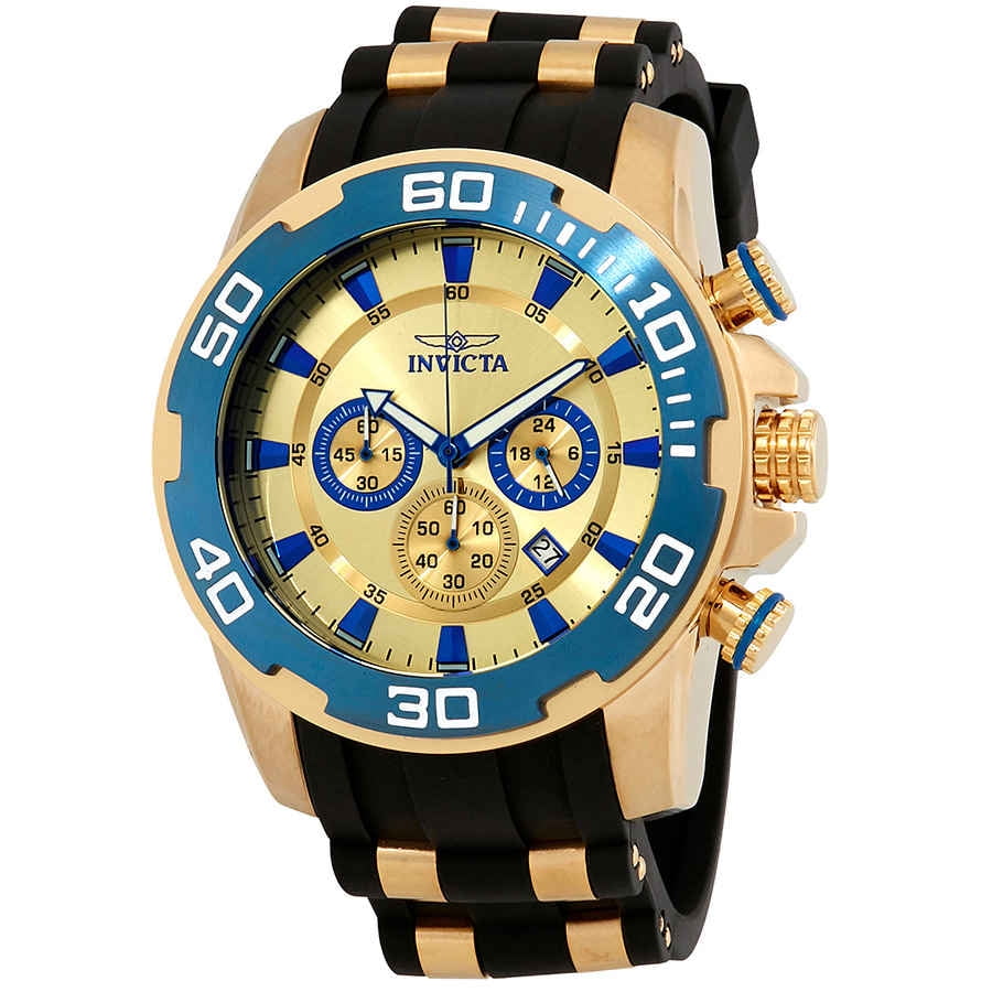 Invicta Men's 50mm Pro Diver Chronograph GT Polyurethane Swiss Quartz ...