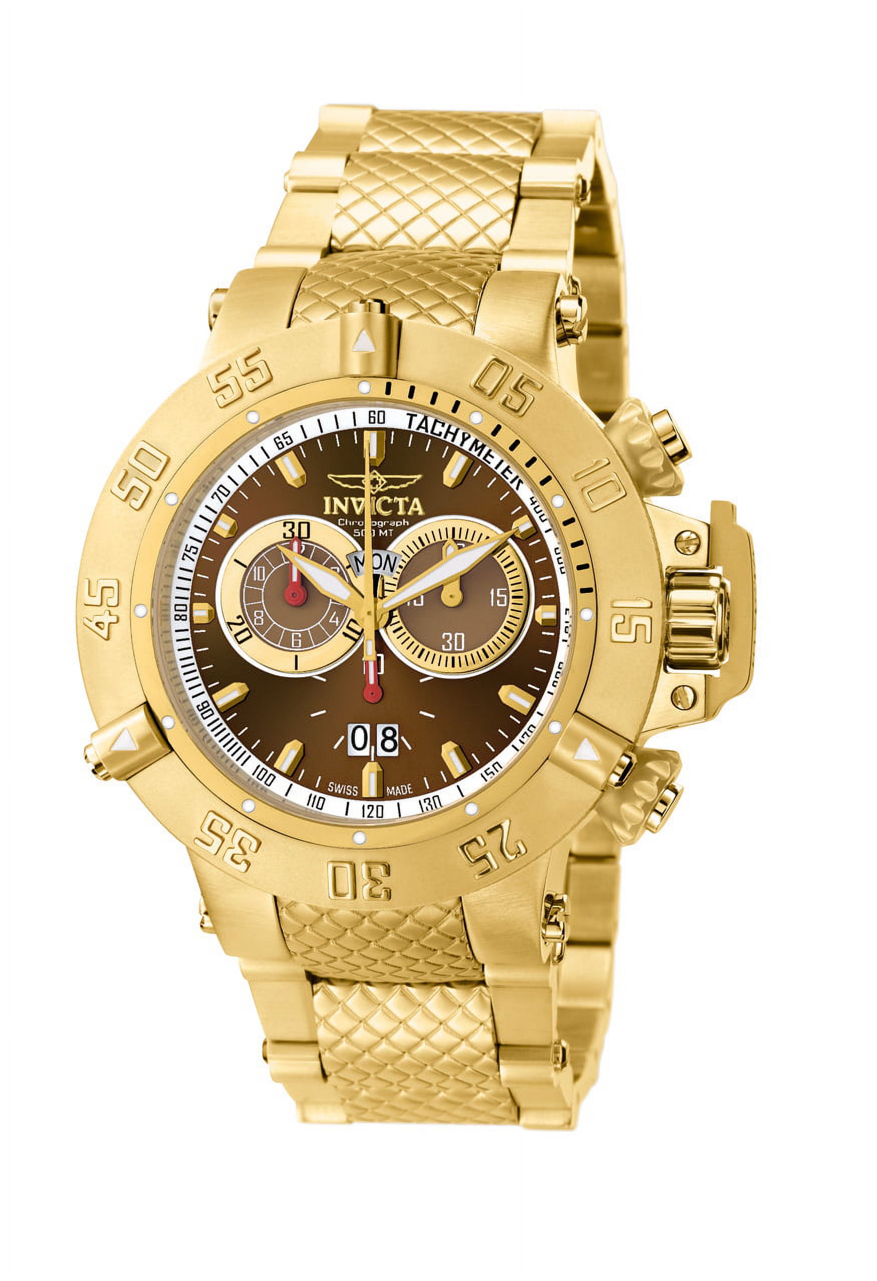 Invicta Men's 5405 Subaqua Quartz Chronograph Brown Dial Watch ...