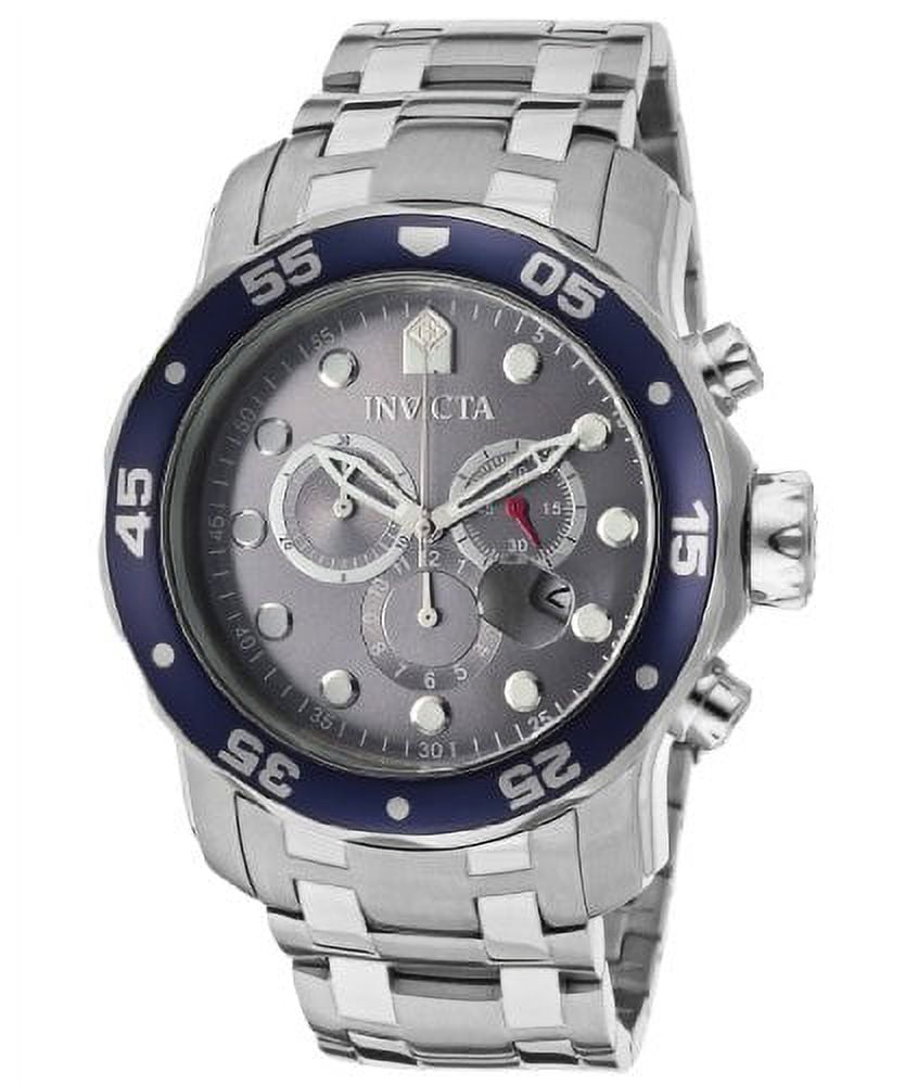 Invicta Men's 80059 Pro Diver Chronograph 48mm Swiss Quartz Silver SS ...