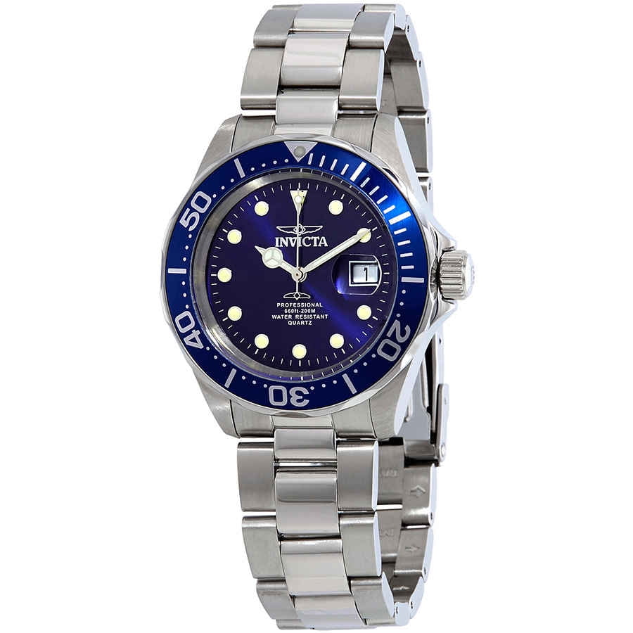 Invicta Men's Pro Diver 17056 Silver Stainless-Steel Quartz Diving ...