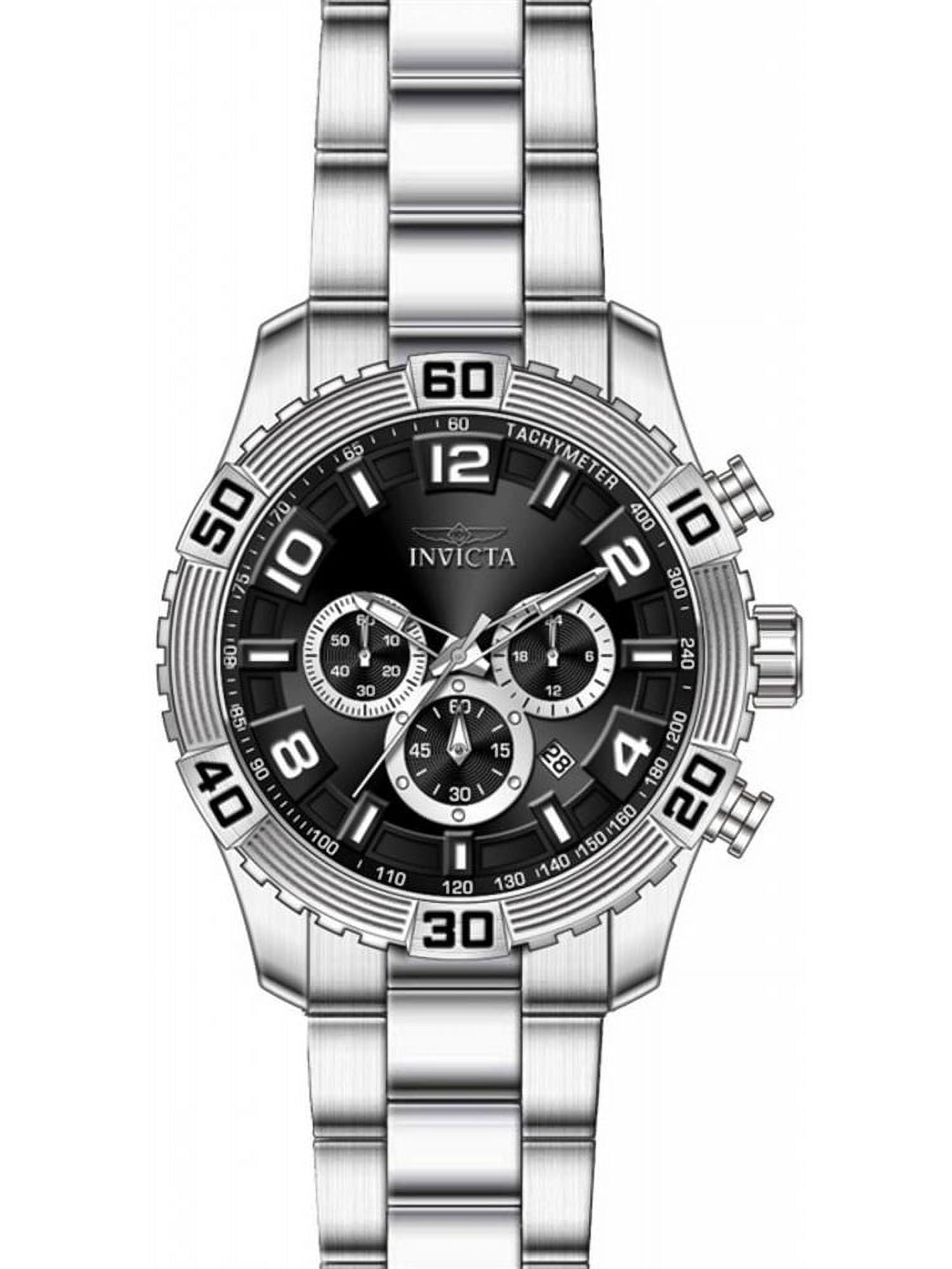 Invicta Men's Pro Diver 48mm Steel Bracelet & Case Flame-Fusion Crystal ...