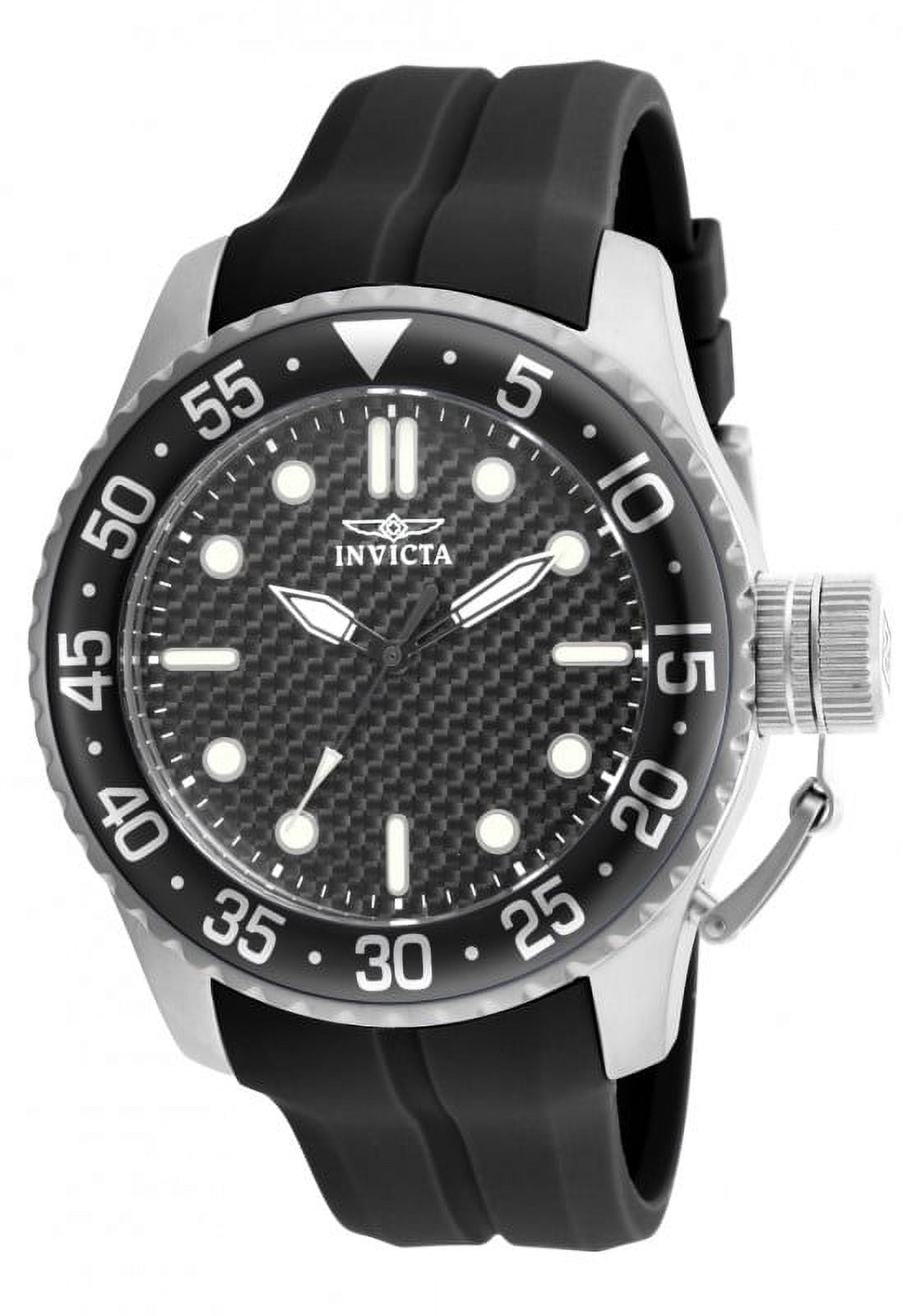 Invicta Men's Pro Diver Black Silicone and Dial - Walmart.com