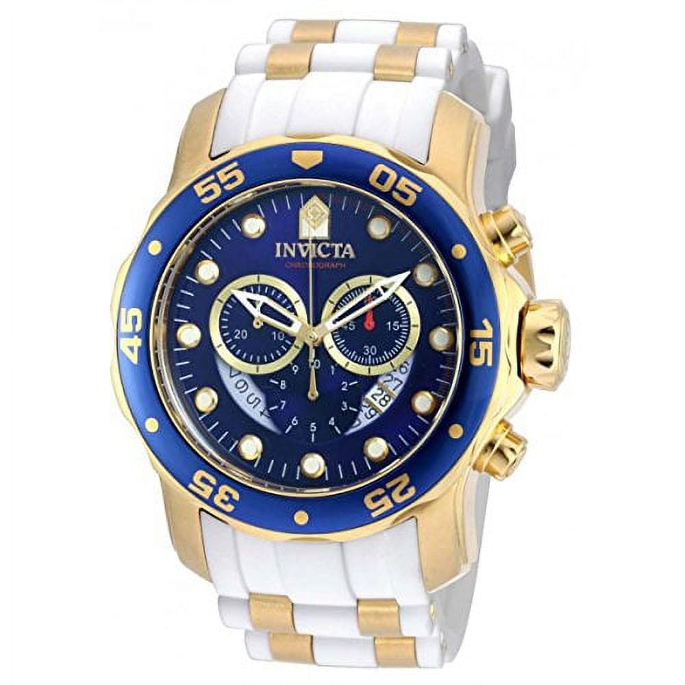 Invicta Men's Pro Diver Chronograph, Gold-Blue Stainless Steel ...