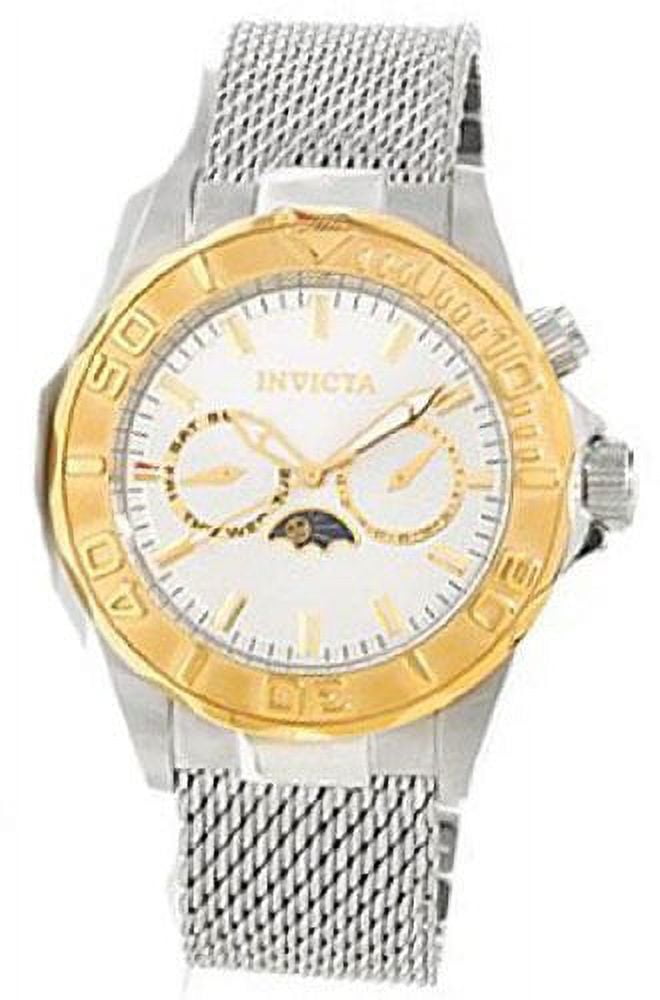 Invicta Men's Pro Diver Moonphase Silver Dial Stainless Steel Watch ...