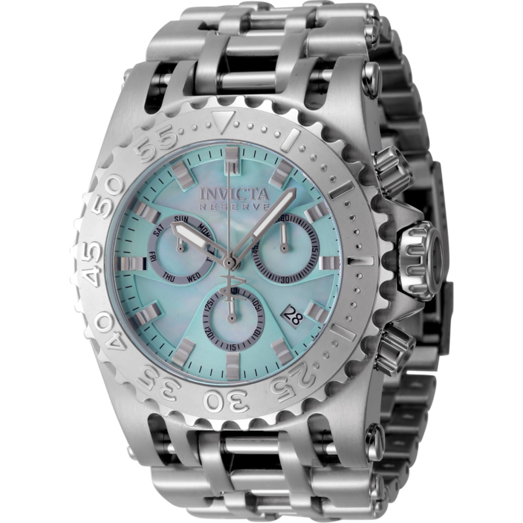 Invicta Men's Reserve 50mm Turquoise Dial Chronograph Stainles Steel ...