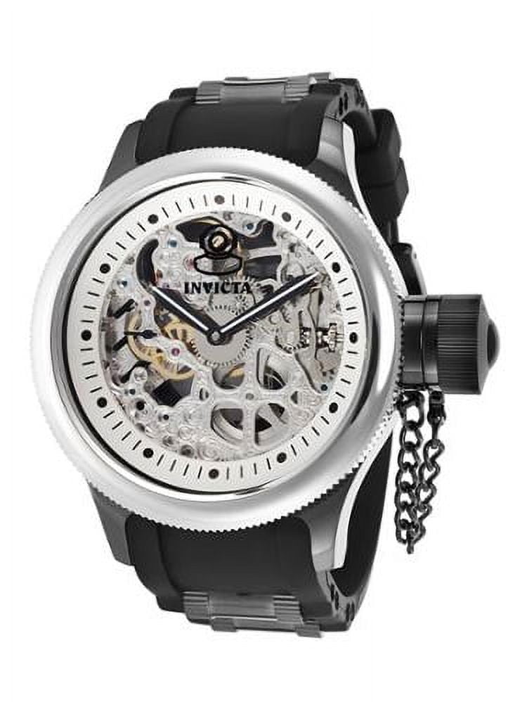 Invicta Men's Russian Diver Mechanical Silver-Tone Dial Silver-Tone ...