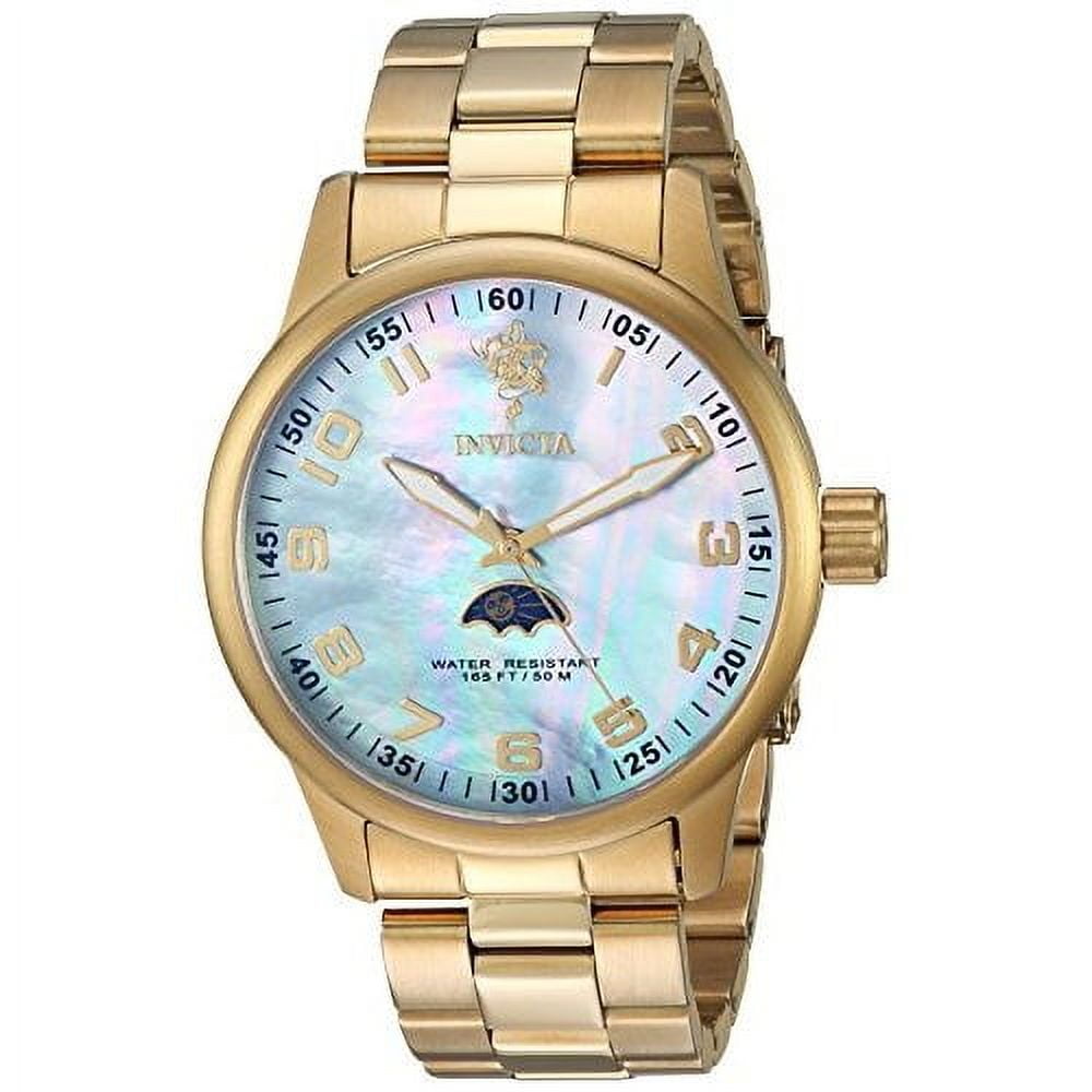 Invicta Men's Sea Base Gold-Tone Steel Bracelet & Case S. Sapphire ...