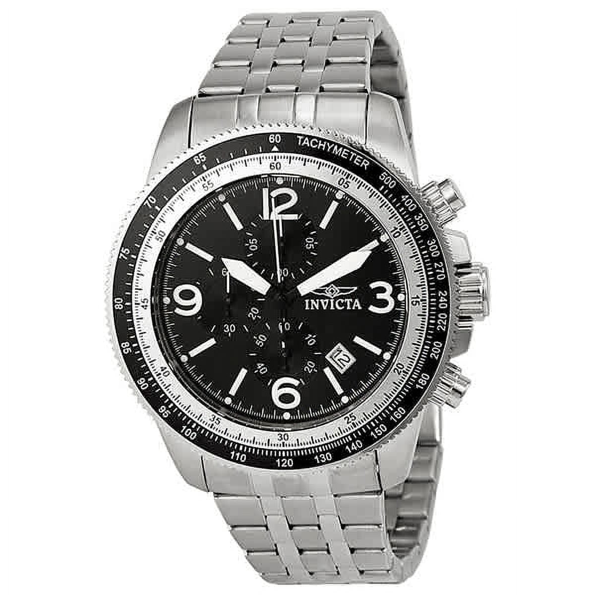 Invicta Men's Specialty 48mm Steel Bracelet Case Flame-Fusion Crystal ...