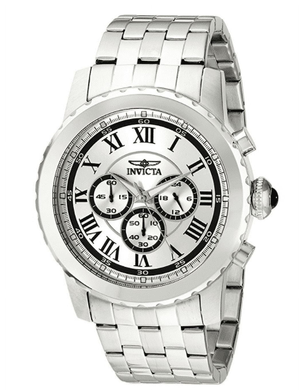 Invicta Men's Specialty Chrono Stainless Steel Silver-Tone Dial ...