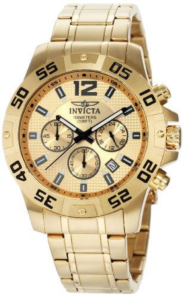 Invicta Men's Specialty Chronograph 18K Gold Plated Steel Gold-Tone ...