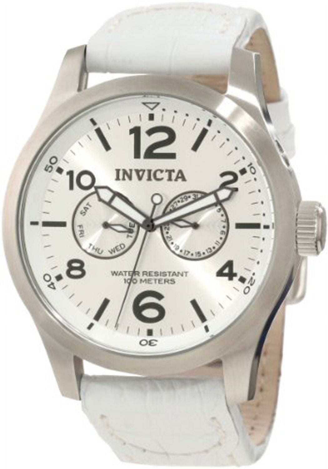Invicta Men's Specialty Quartz 3 Hand Silver Dial Watch 12170 - Walmart.com