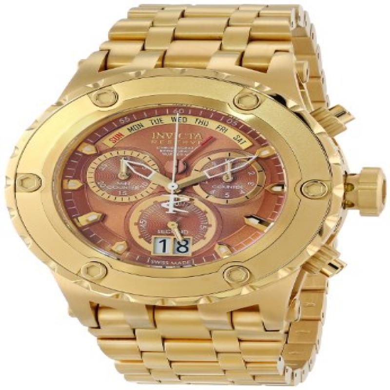 Invicta Men's Subaqua 14472 Gold Stainless-Steel Swiss Quartz Watch ...