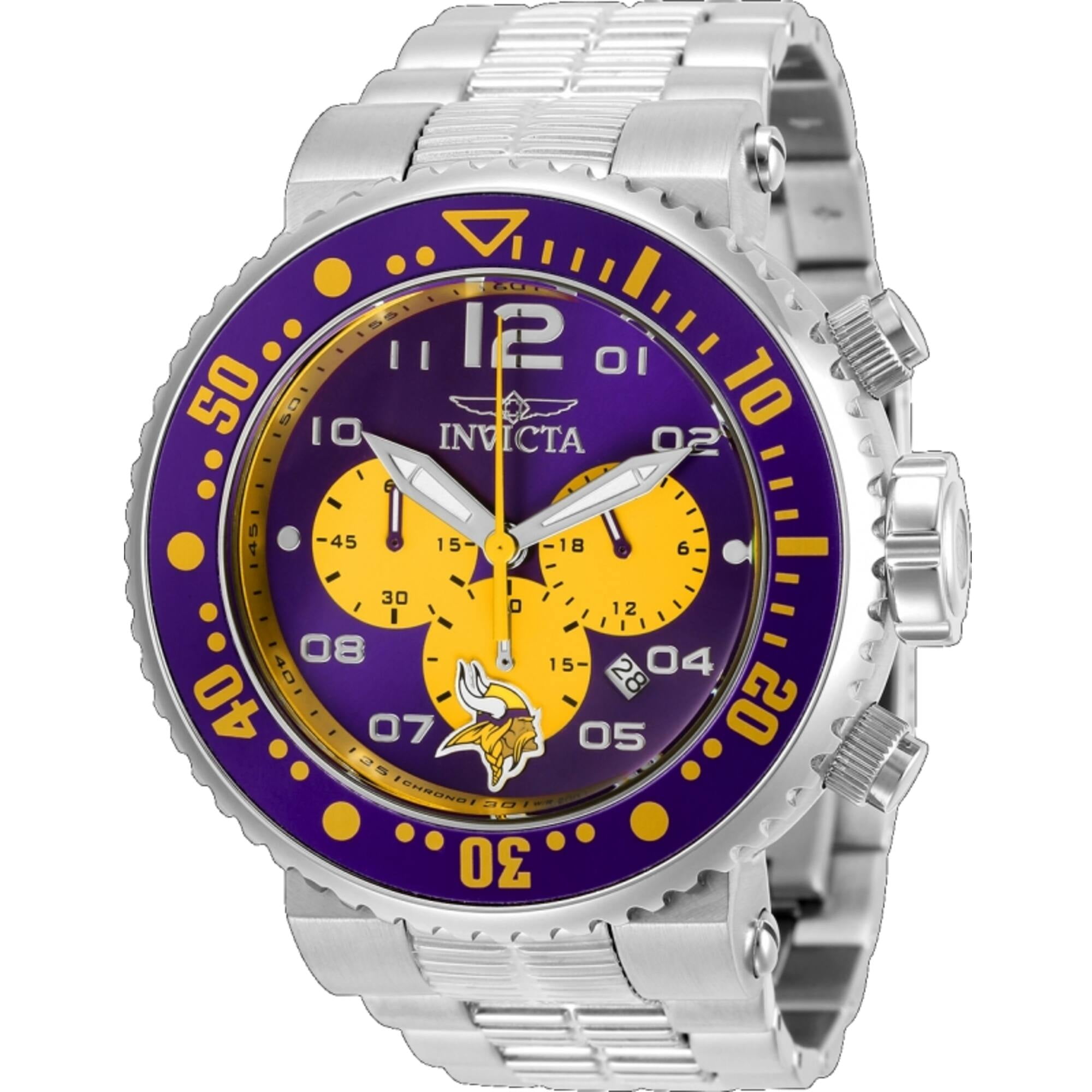 Invicta NFL Minnesota Vikings Chronograph Quartz Men's Watch 30274 - Walmart.com