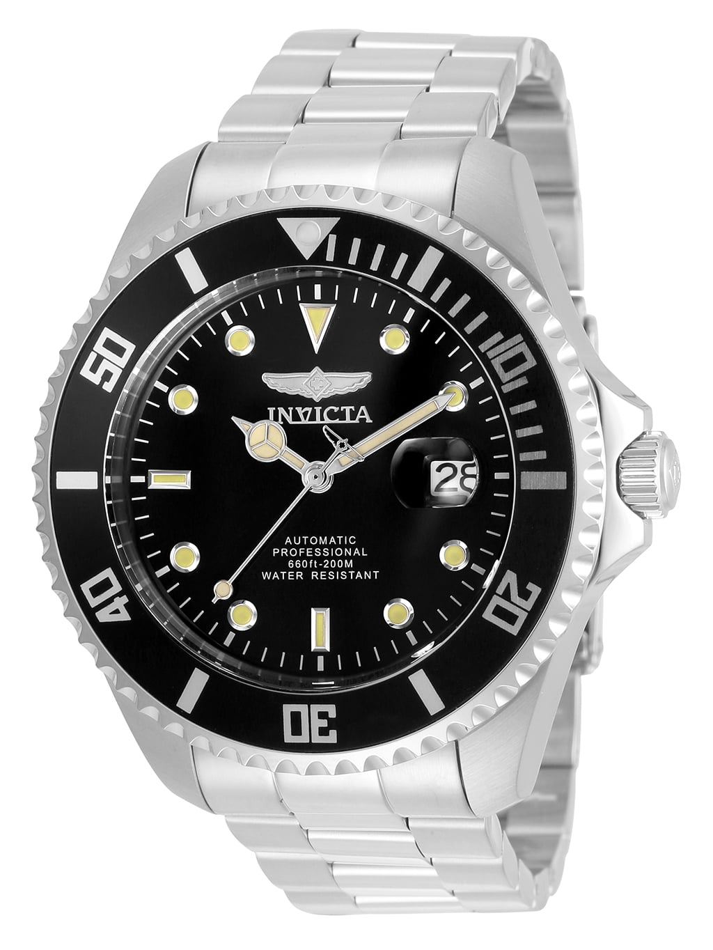 Invicta Men's 35717 Pro Diver Automatic 3 Hand Black Dial Watch ...