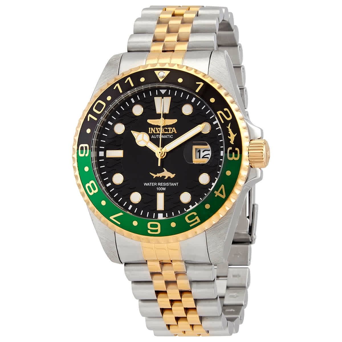 Invicta Pro Diver Automatic Black Dial Sprite Bezel Men's Watch 35151 ...