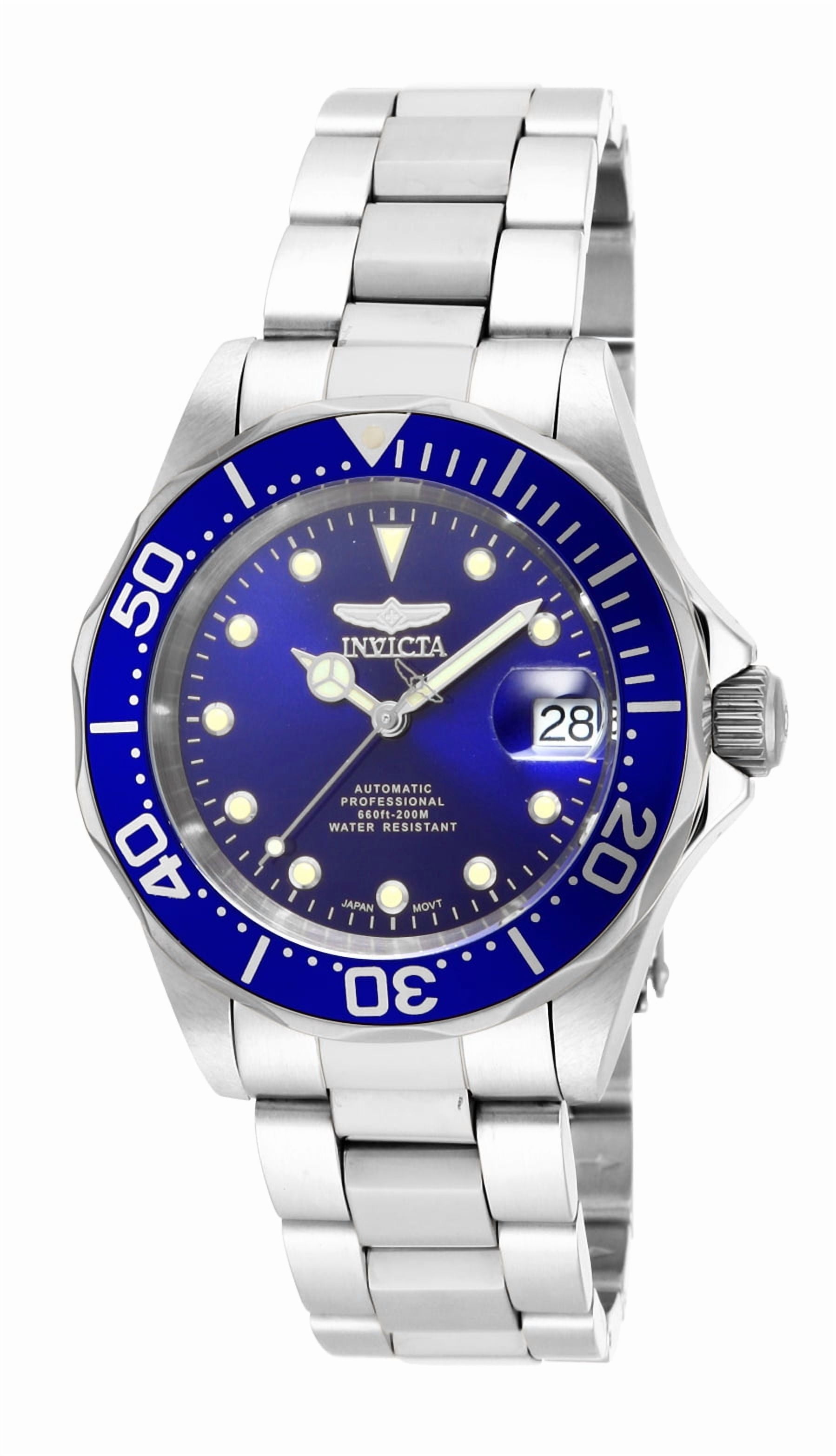 Invicta Men's 17040 Pro Diver Automatic 3 Hand Blue Dial Watch ...