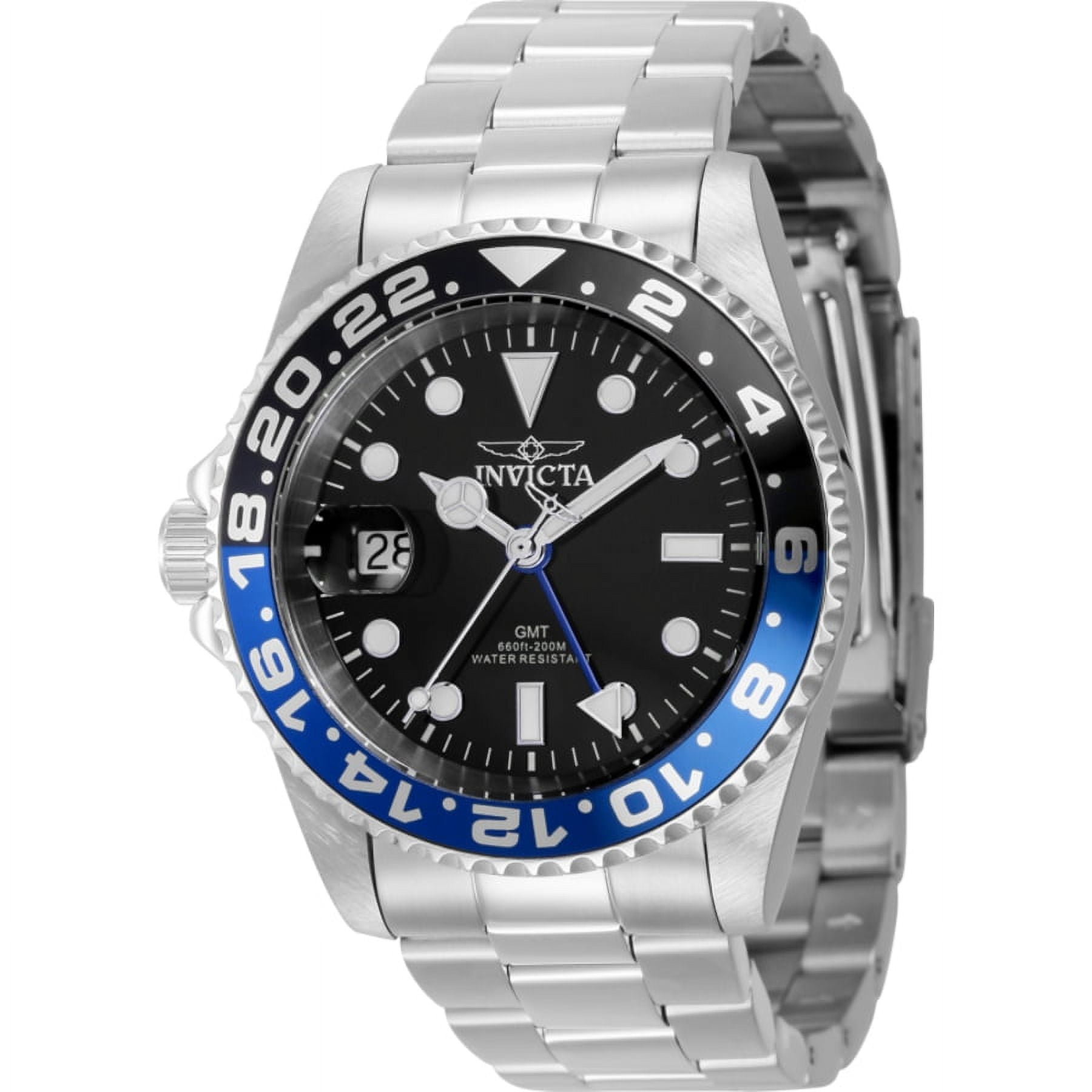 Invicta Pro Diver Black Dial Batman Bezel Men's Watch 43962 - Walmart.com