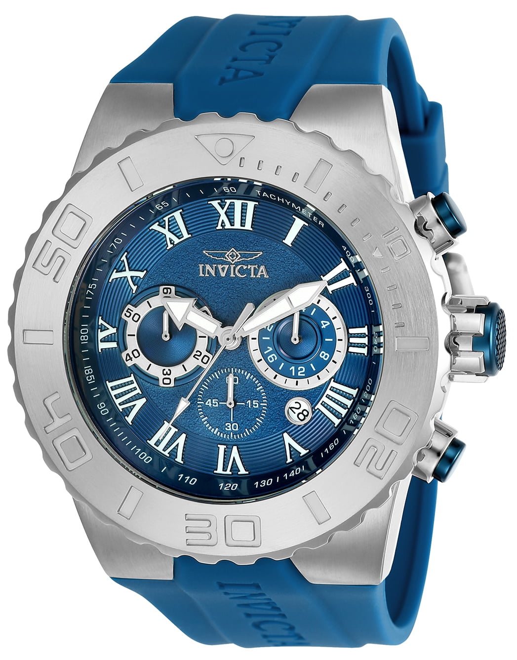 Invicta Pro Diver Blue Chronograph Men's Watch 24775 - Walmart.com