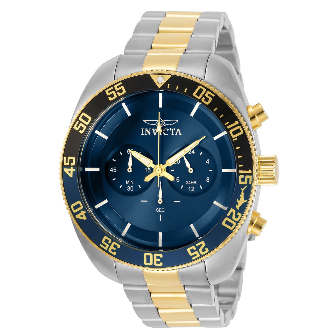 Invicta Pro Diver Chronograph Blue Dial Batman Bezel Men's Watch 30800 ...