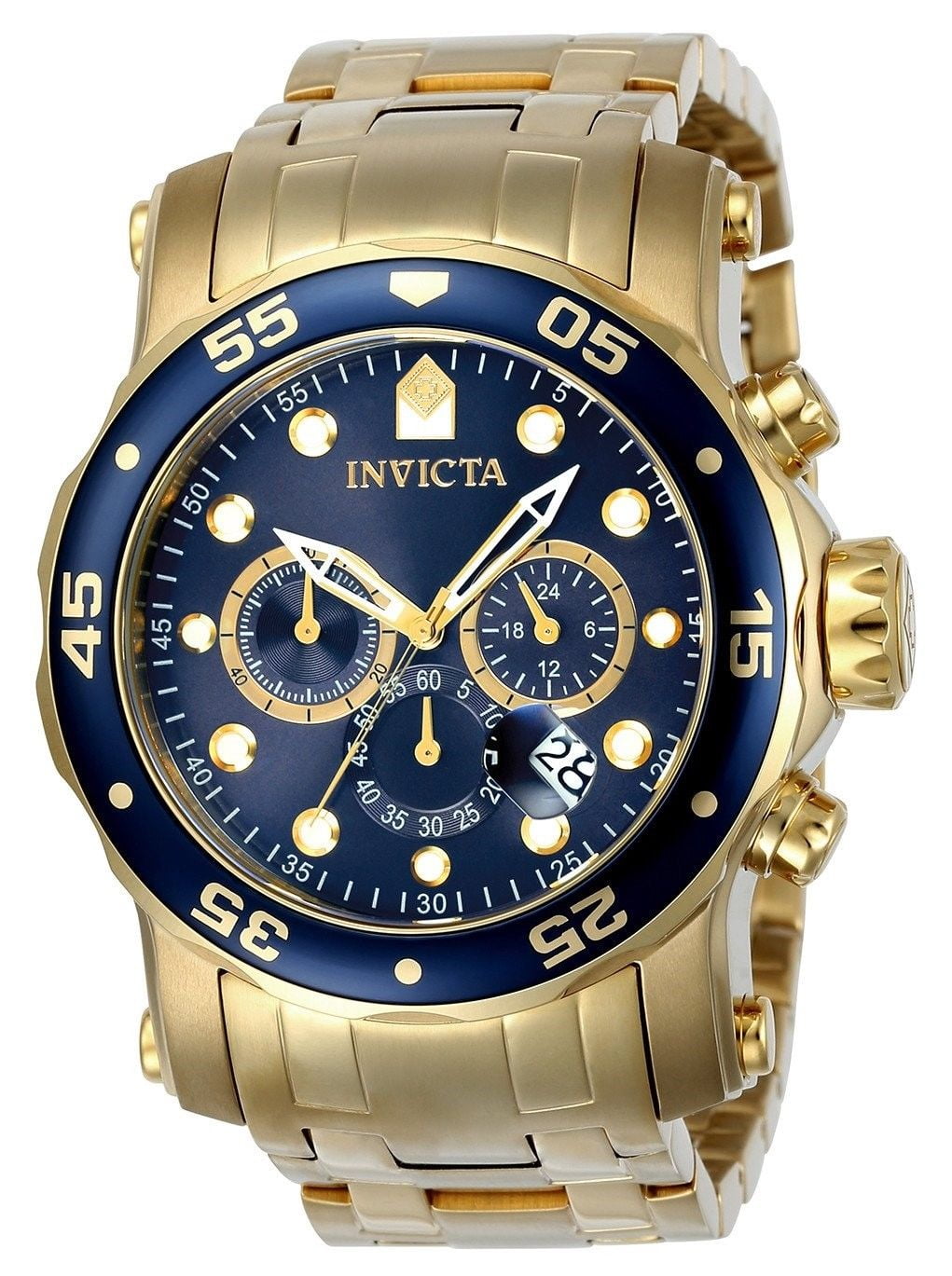 Invicta Pro Diver Unisex Adult Chronograph Blue Dial Watch 23651 ...