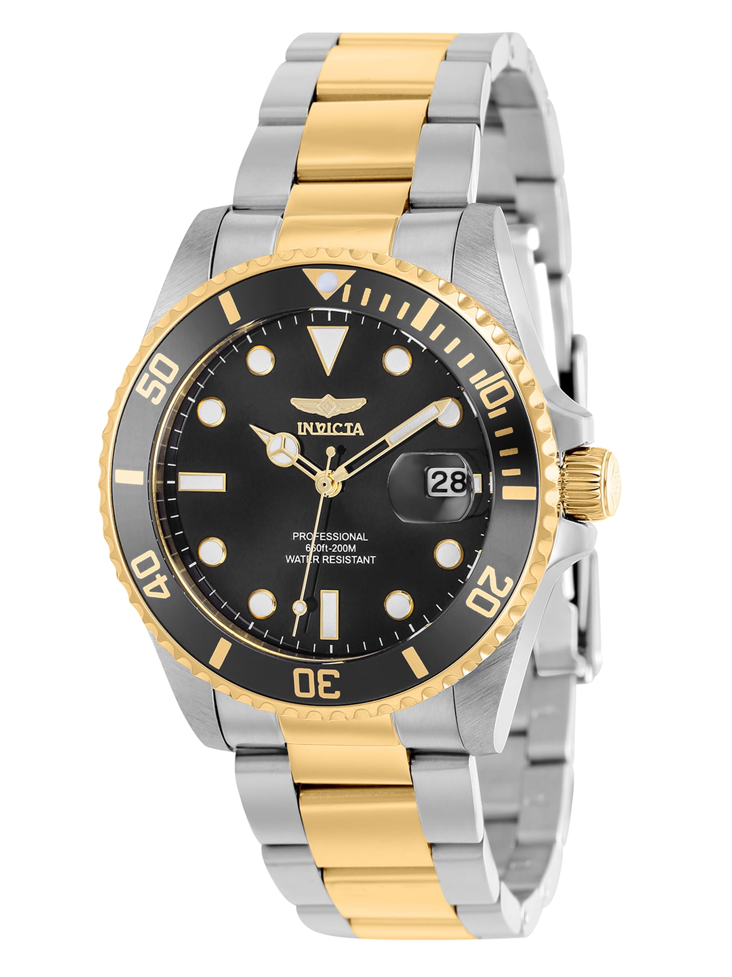 Invicta Pro Diver Lady 38mm Stainless Steel Black dial Quartz Watch ...