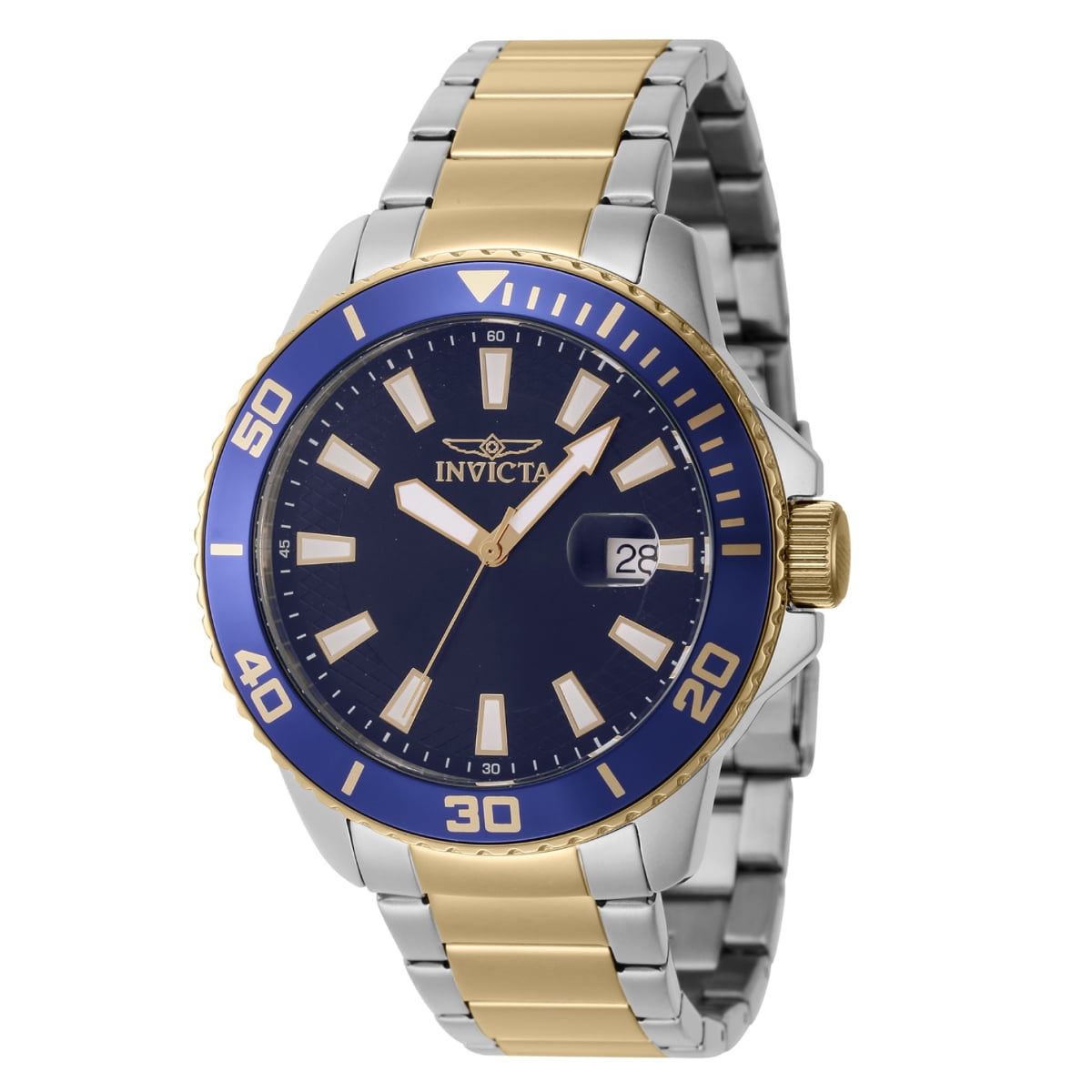 Invicta Pro Diver Men's Watch - 45mm. Gold. Steel (46071) - Walmart.com