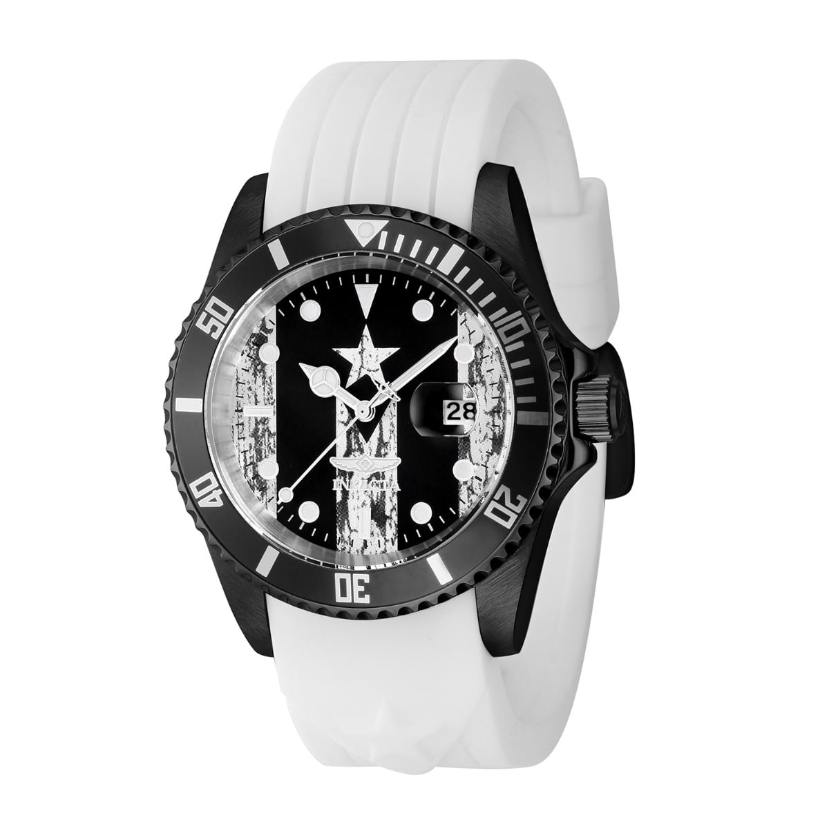 Invicta Pro Diver Men's Watchw/Puerto Rico Flag - 42mm. White (44049 ...