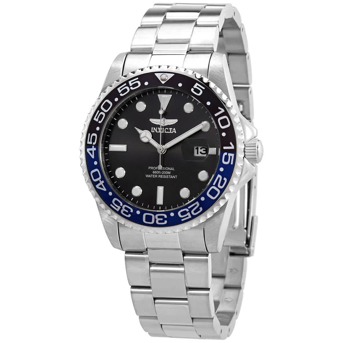 Invicta Pro Diver Quartz Black Dial Batman Bezel Men's Watch 33252 ...