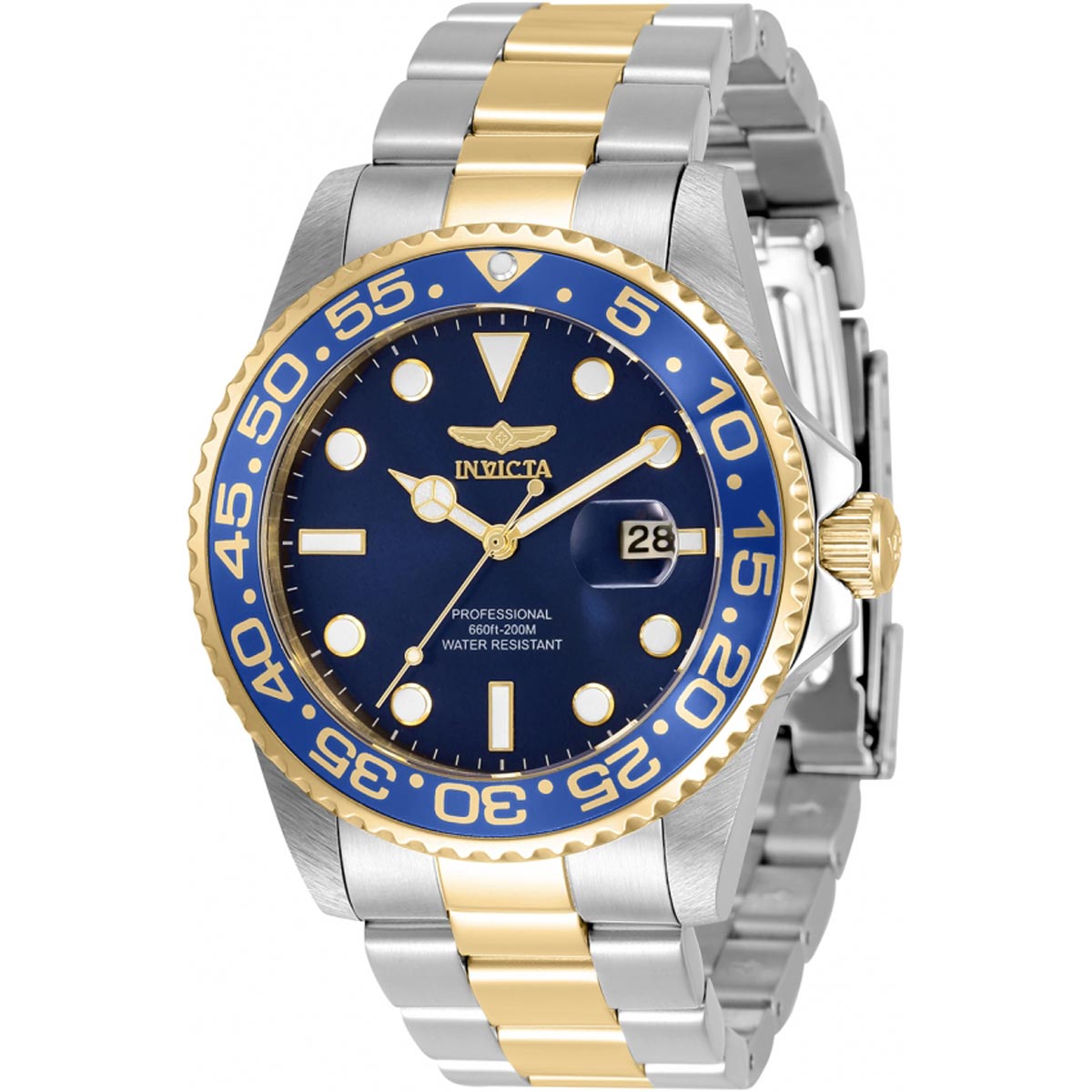 Invicta Men's 17499 Pro Diver Quartz 3 Hand Black Dial Watch - Walmart.com
