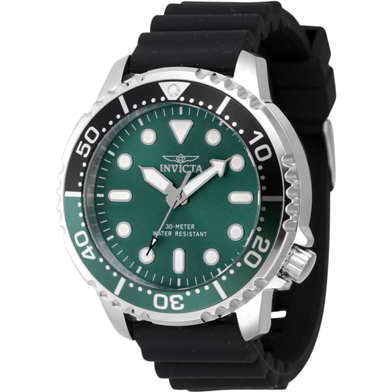 Invicta Pro Diver Quartz Green Dial Sprite Bezel Men's Watch 47223 ...