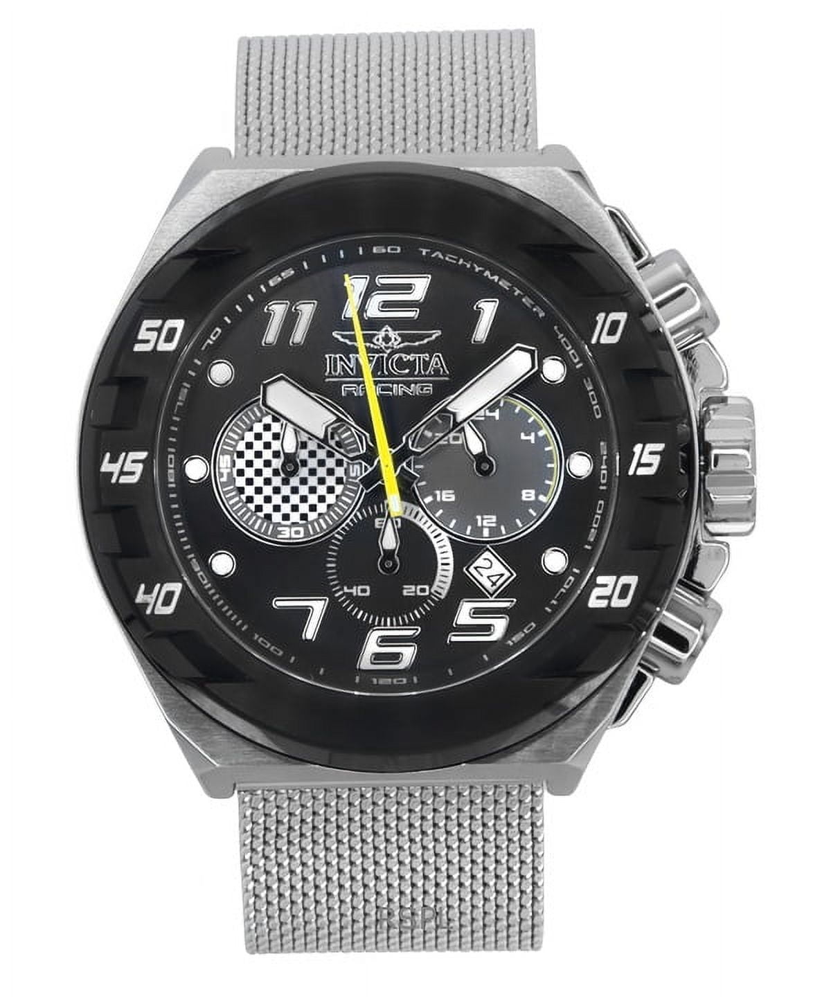 Invicta Racing Chronograph GMT Stainless Steel Grey Dial Quartz 47203 ...
