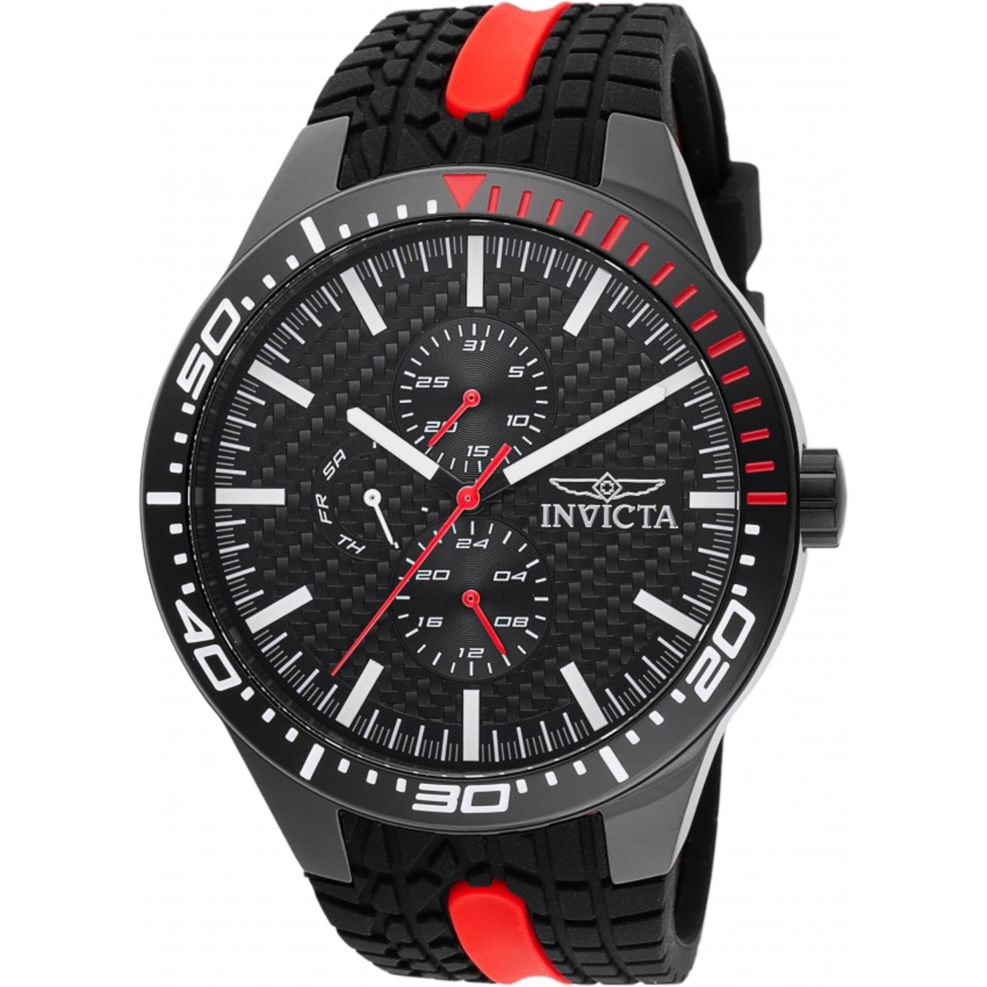 Invicta Racing GMT Quartz Black Dial Men's Watch 47553 - Walmart.com