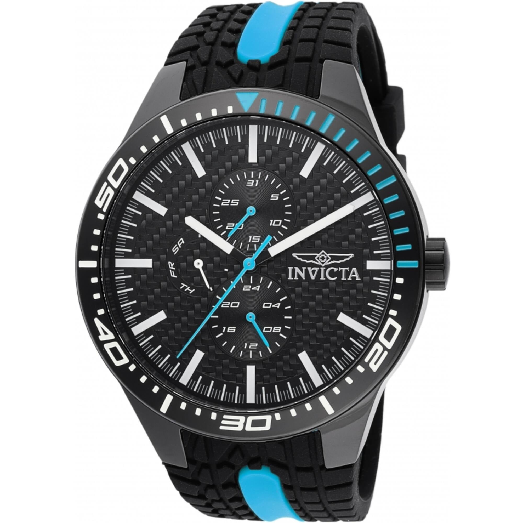 Invicta Racing GMT Quartz Black Dial Men's Watch 47555 - Walmart.com