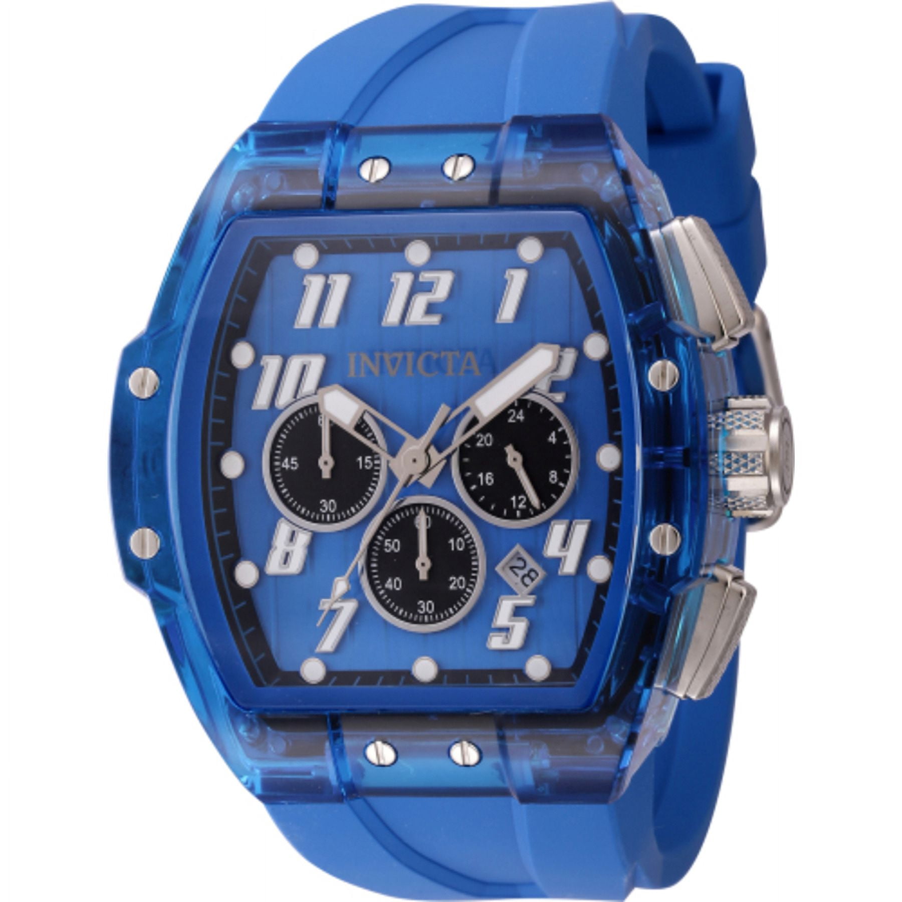 Invicta S1 Rally Chronograph GMT Date Quartz Blue Dial Men's Watch ...