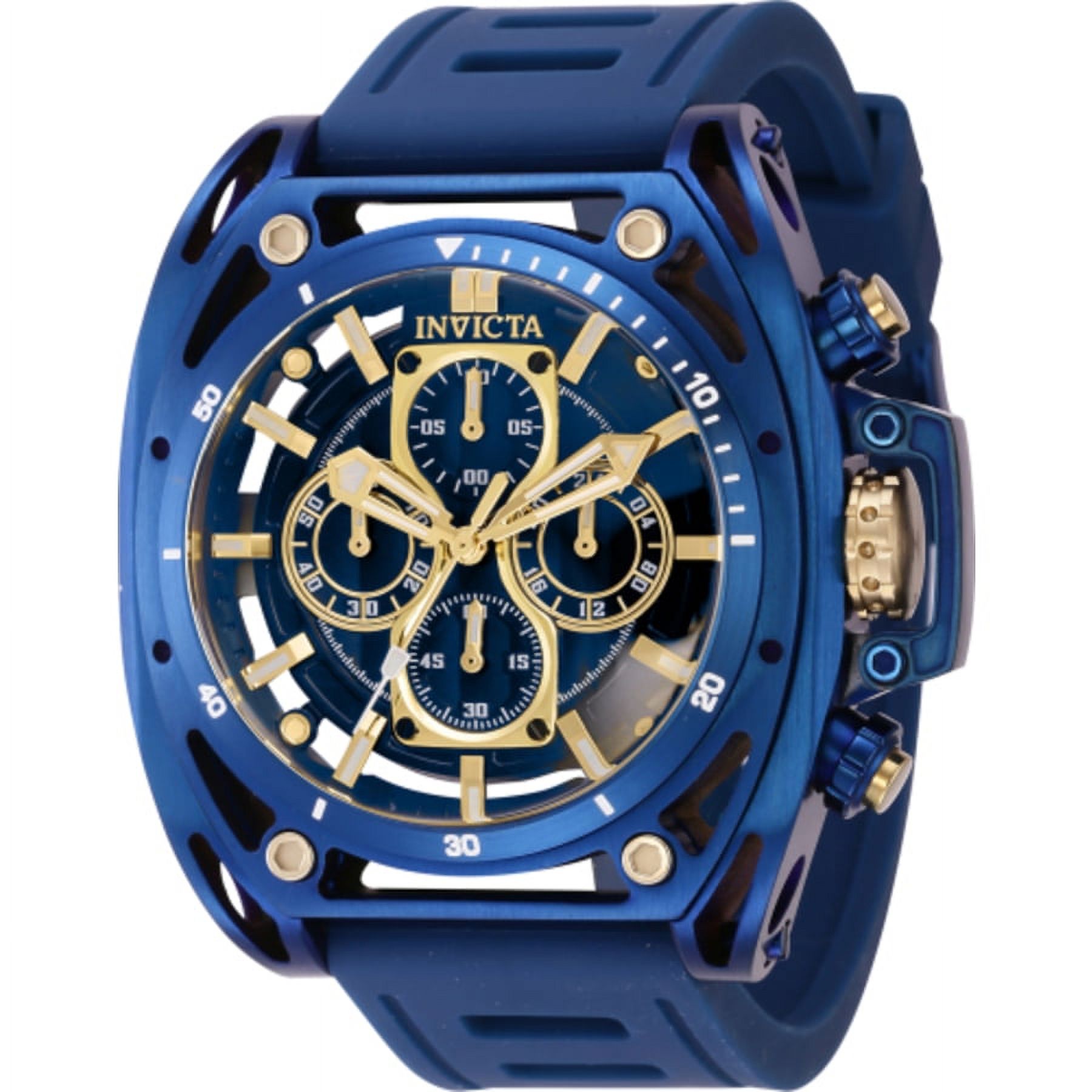 Invicta S1 Rally Chronograph GMT Quartz Blue Dial Men's Watch 39161 ...