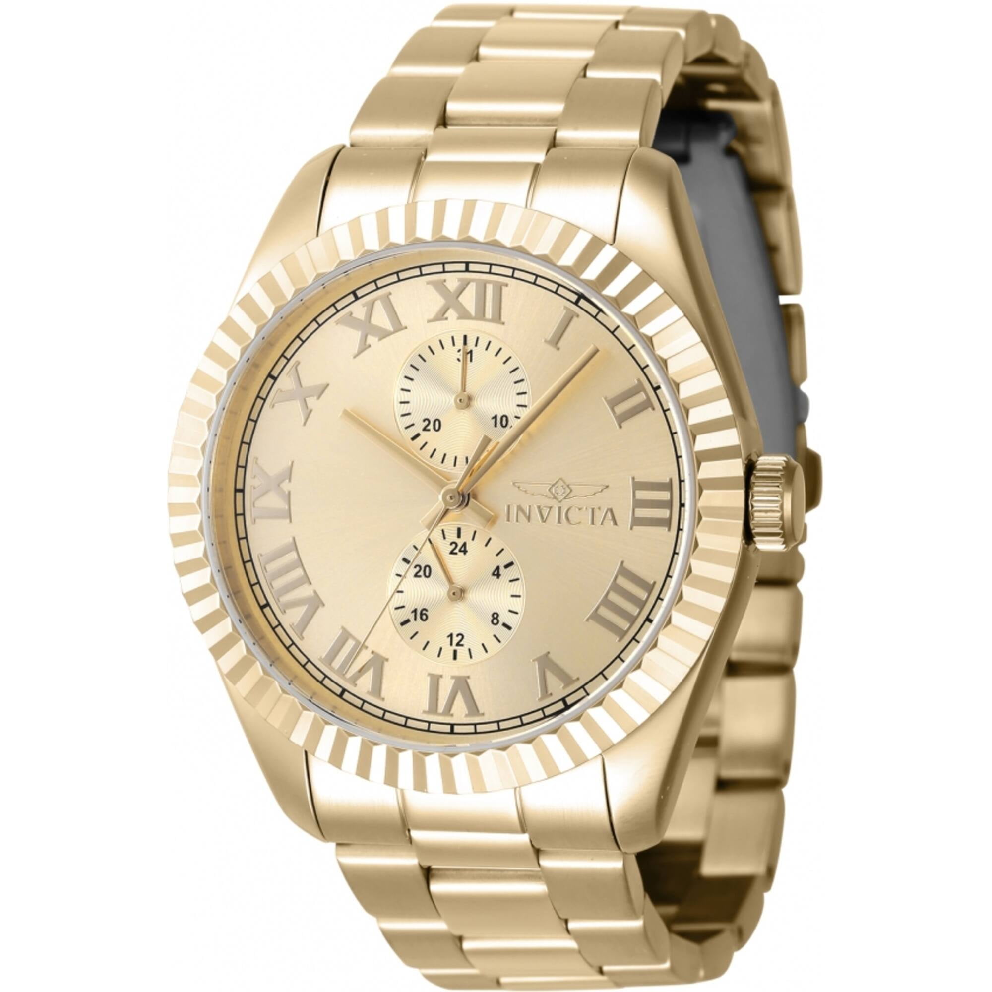 Invicta Specialty GMT Quartz Gold Dial Men's Watch 47431 - Walmart.com