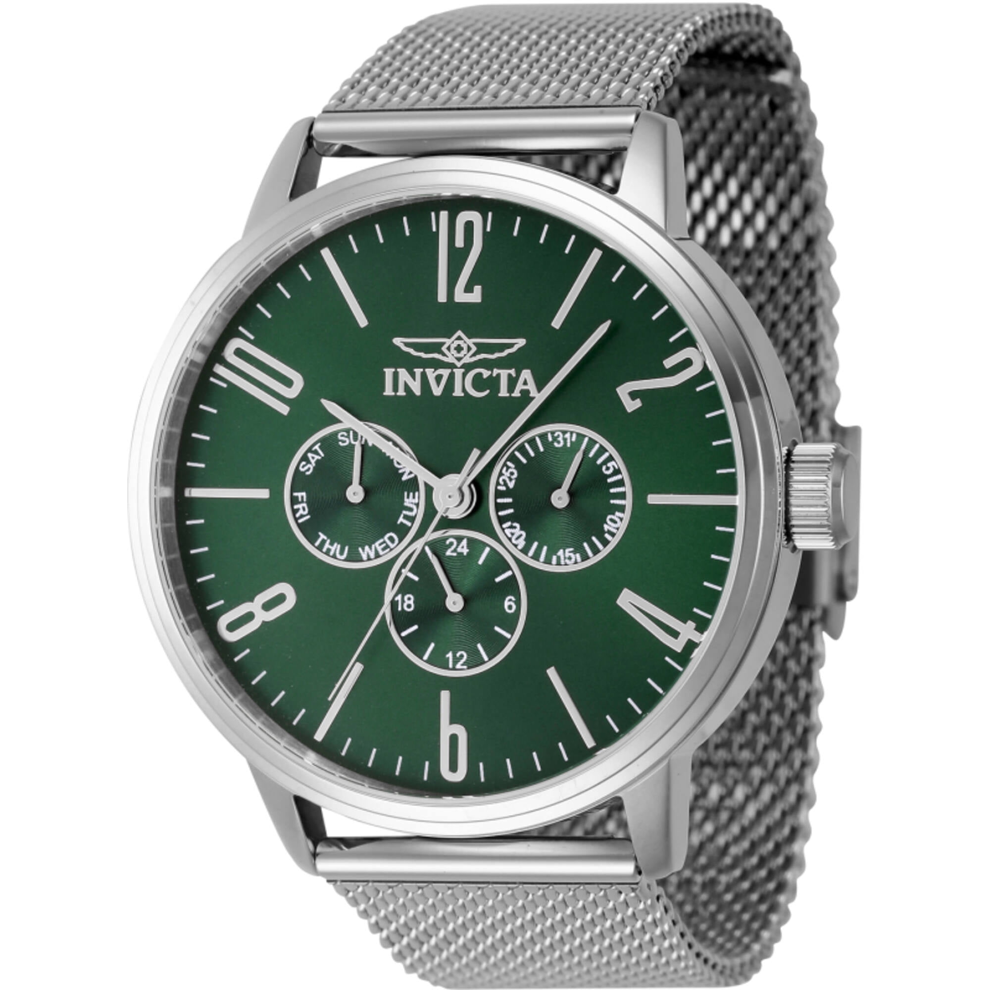 Invicta Specialty GMT Quartz Green Dial Men's Watch 47120 - Walmart.com