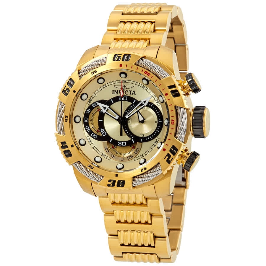 Invicta Speedway Chronograph Gold Dial Men's Watch 25482 - Walmart.com