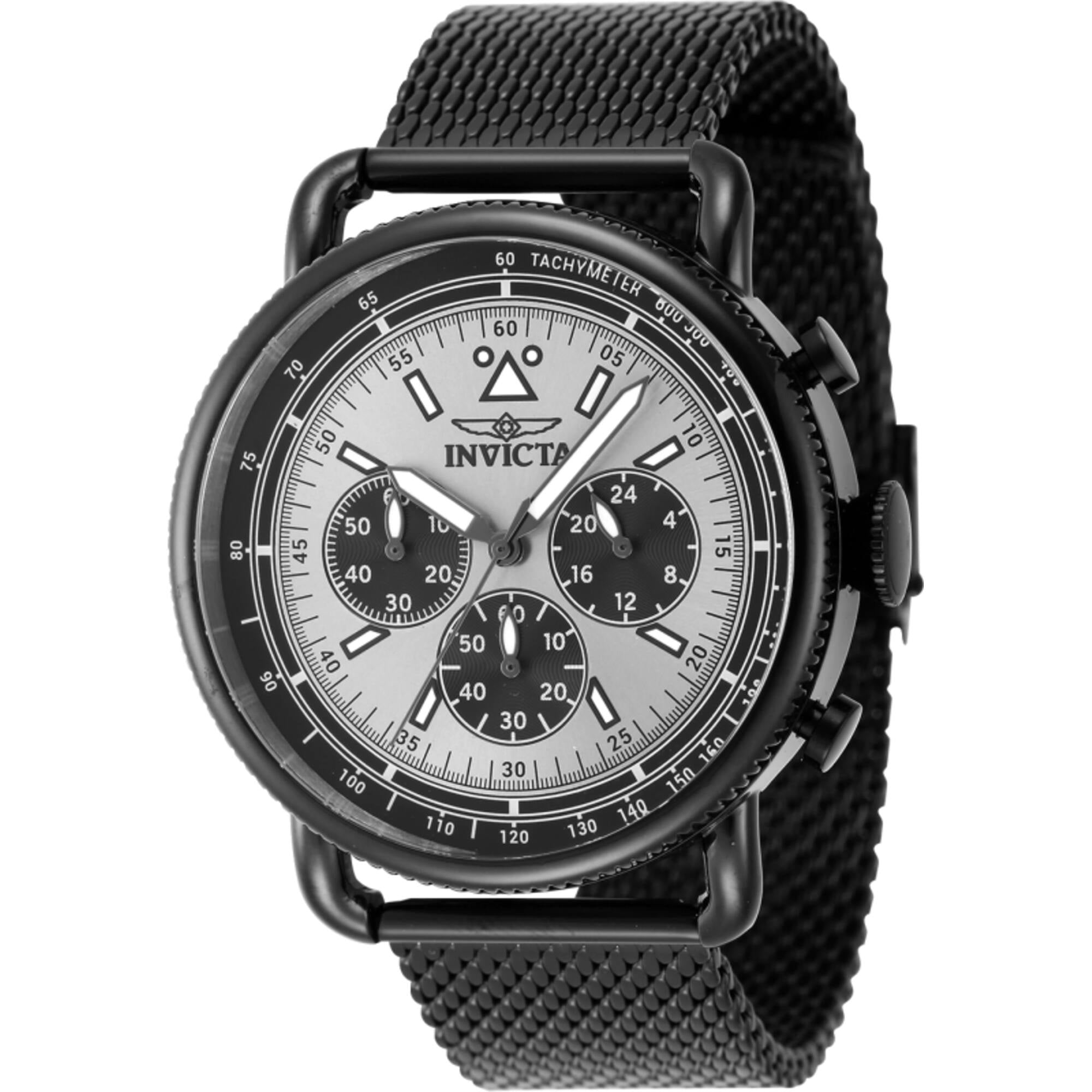 Invicta Speedway Zager Exclusive Chronograph Quartz Silver Dial Men's ...
