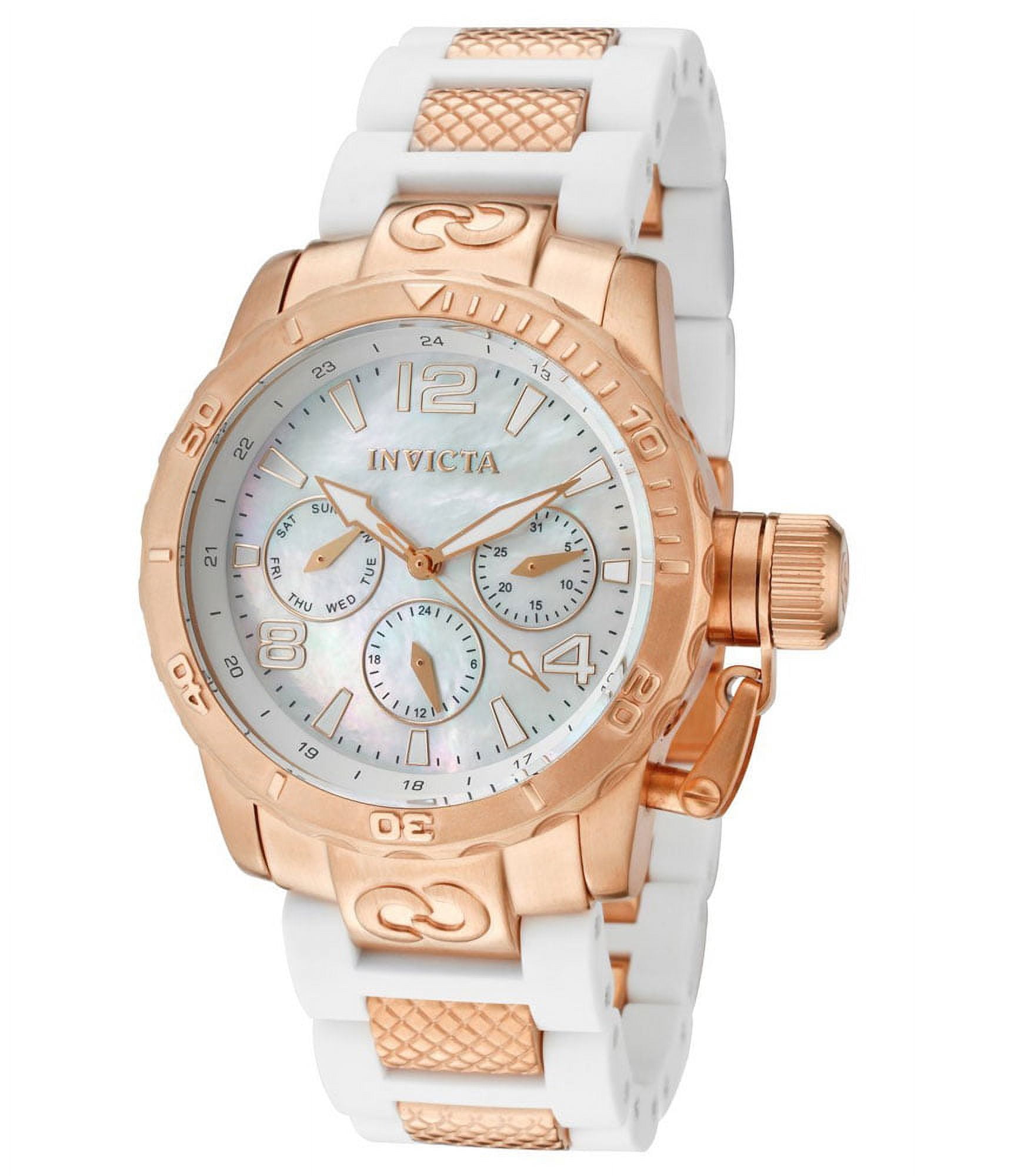 Invicta Women's 1702 Corduba Rose Gold Tone MOP Dial 100M WR Swiss ...
