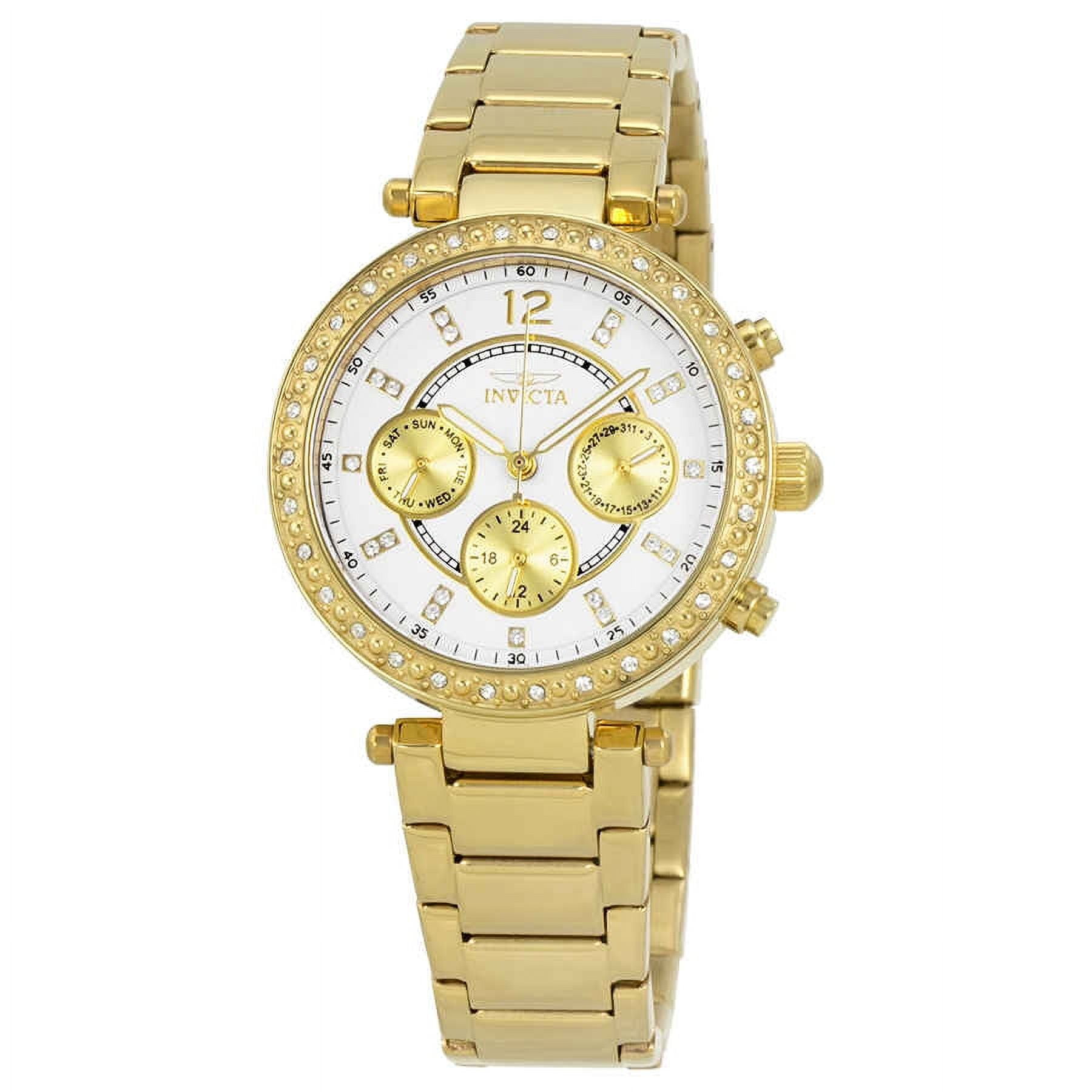 Invicta Angel Women's 21387 36mm Quartz Watch with Gold-Plated ...