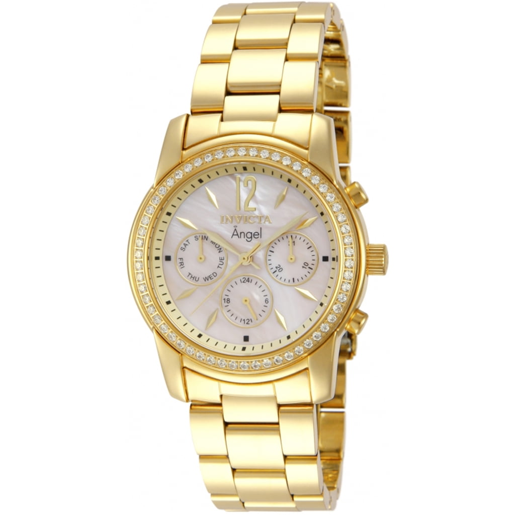 Invicta Women's Angel 11772 Gold Metal Quartz Fashion Watch - Walmart.com