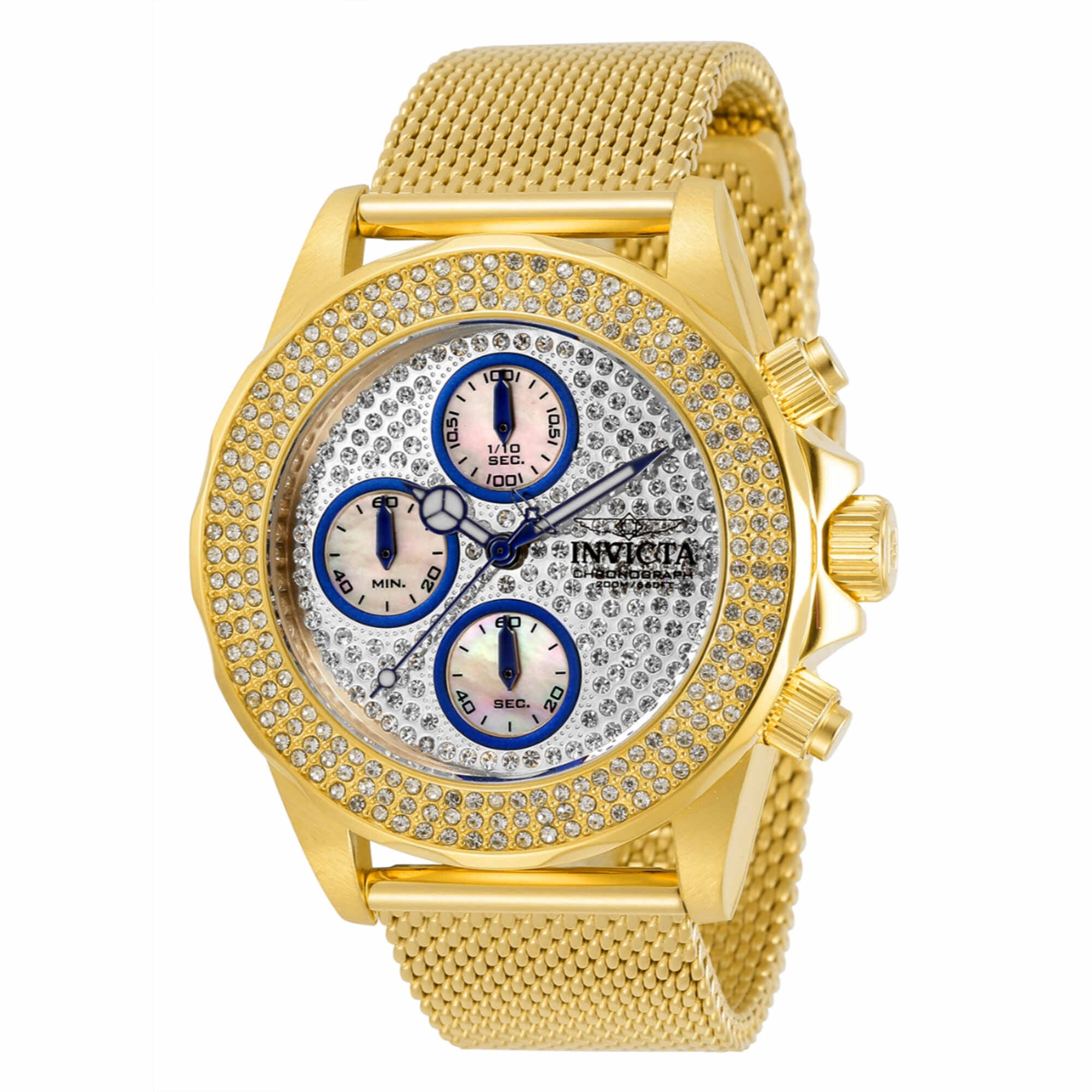 Invicta Women's Pro Diver Quartz 200m Gold Tone Stainless Steel Watch ...